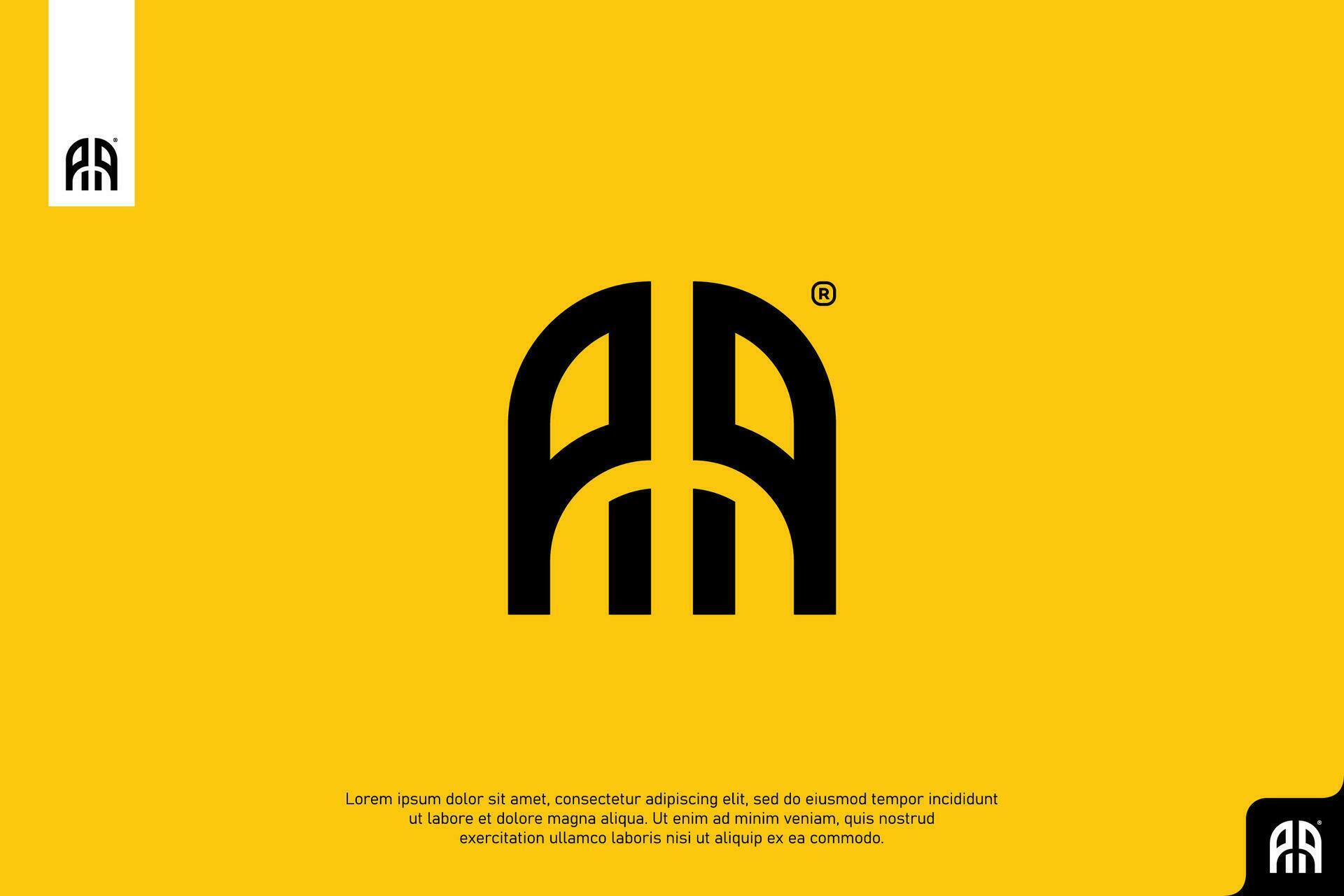 The letter AA logo icon 35787459 Vector Art at Vecteezy