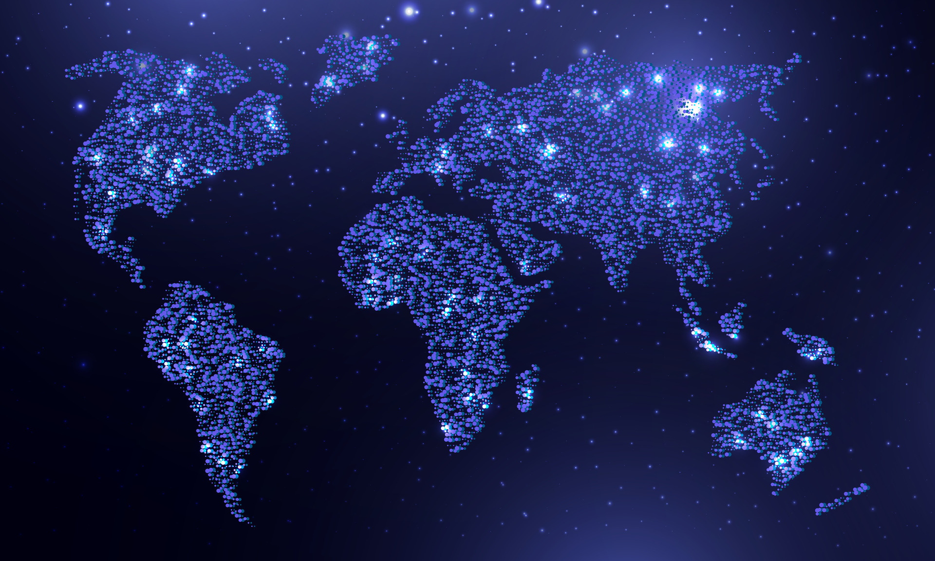 Wireframe Globe Map Cyber Security World Protection Concept With Glowing Low Poly Guard