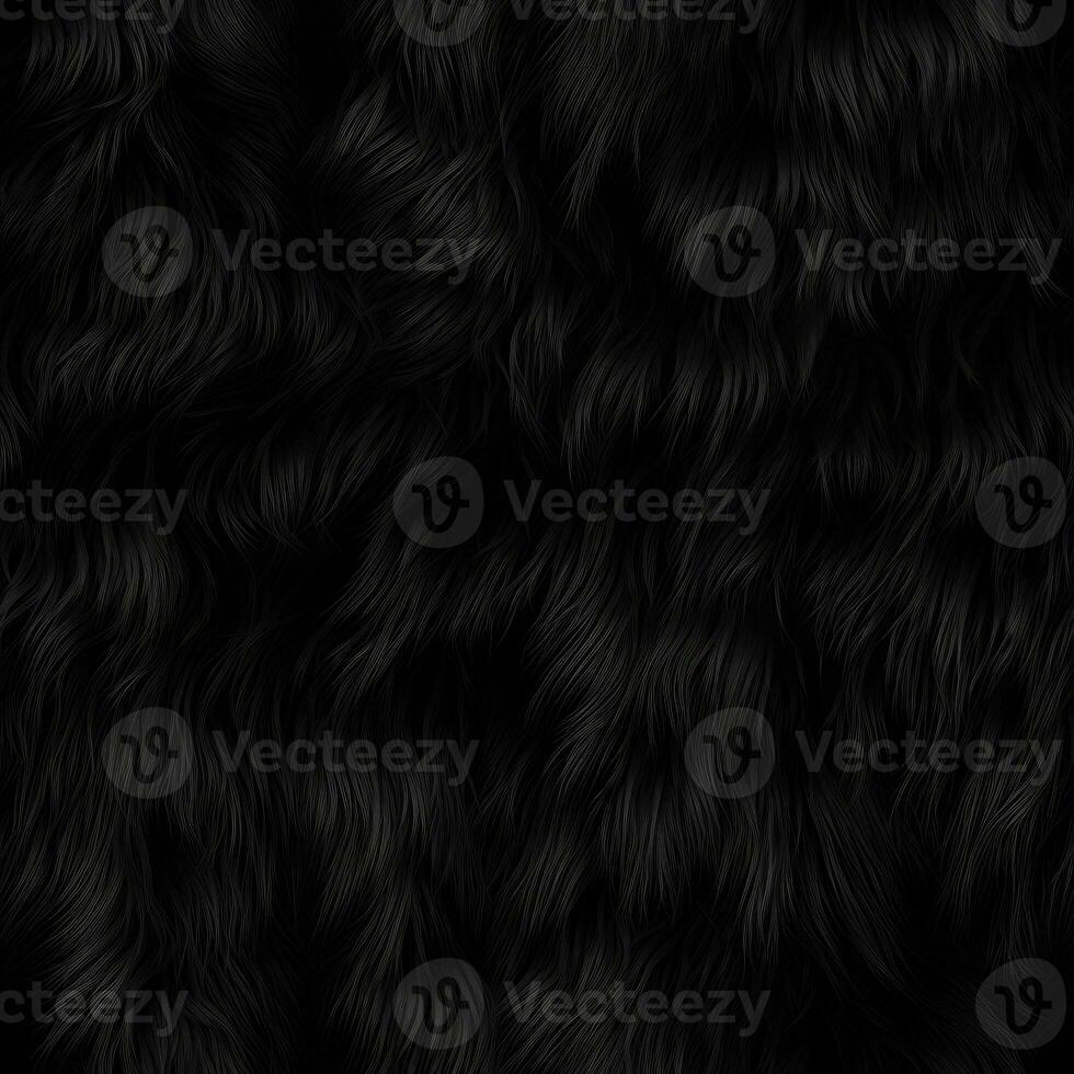 AI Generated Seamless pattern. Black fur texture. Natural fur. AI ...