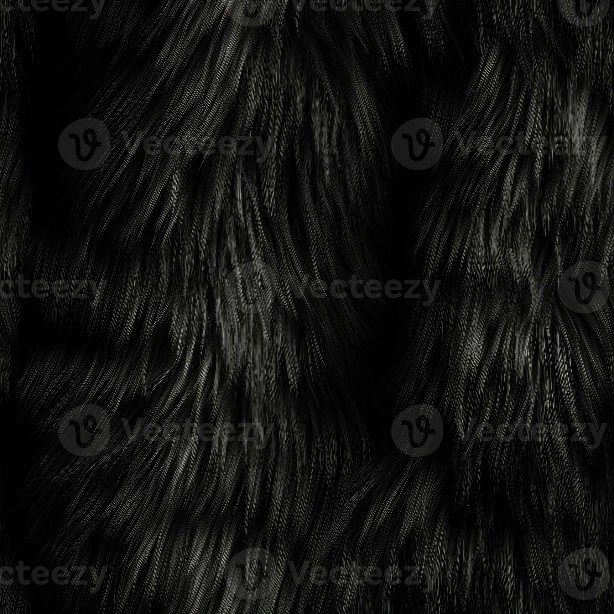AI Generated Seamless pattern. Black fur texture. Natural fur. AI ...