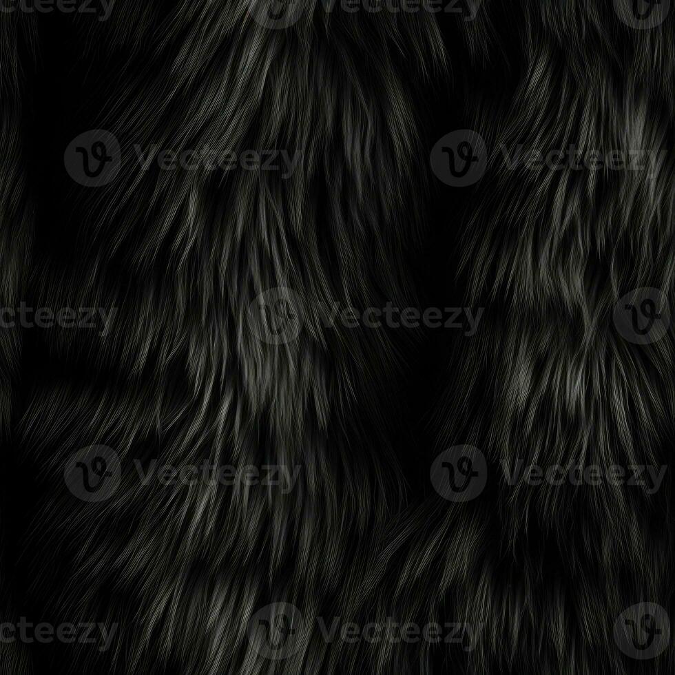 AI Generated Seamless pattern. Black fur texture. Natural fur. AI ...