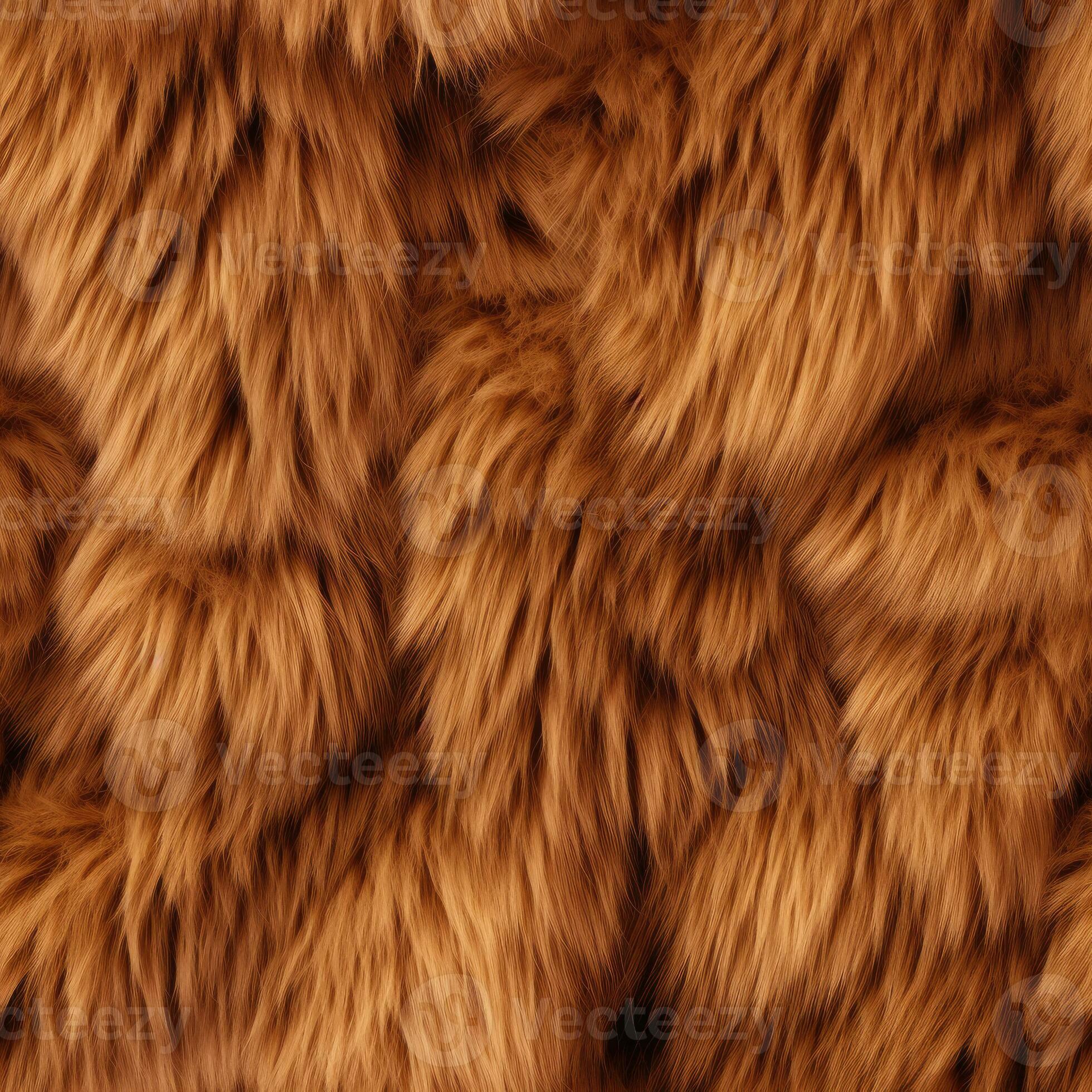 AI Generated Seamless pattern. Brown fur texture. Natural fur. AI ...
