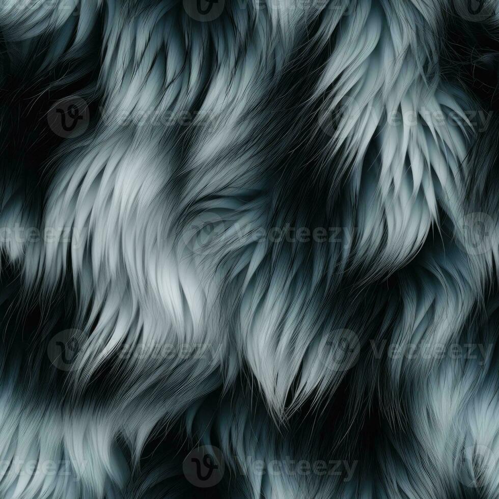 AI Generated Seamless pattern. Black fur texture. Natural fur. AI ...