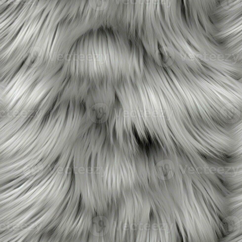 AI Generated Seamless pattern. Gray fur texture. Natural fur. AI ...