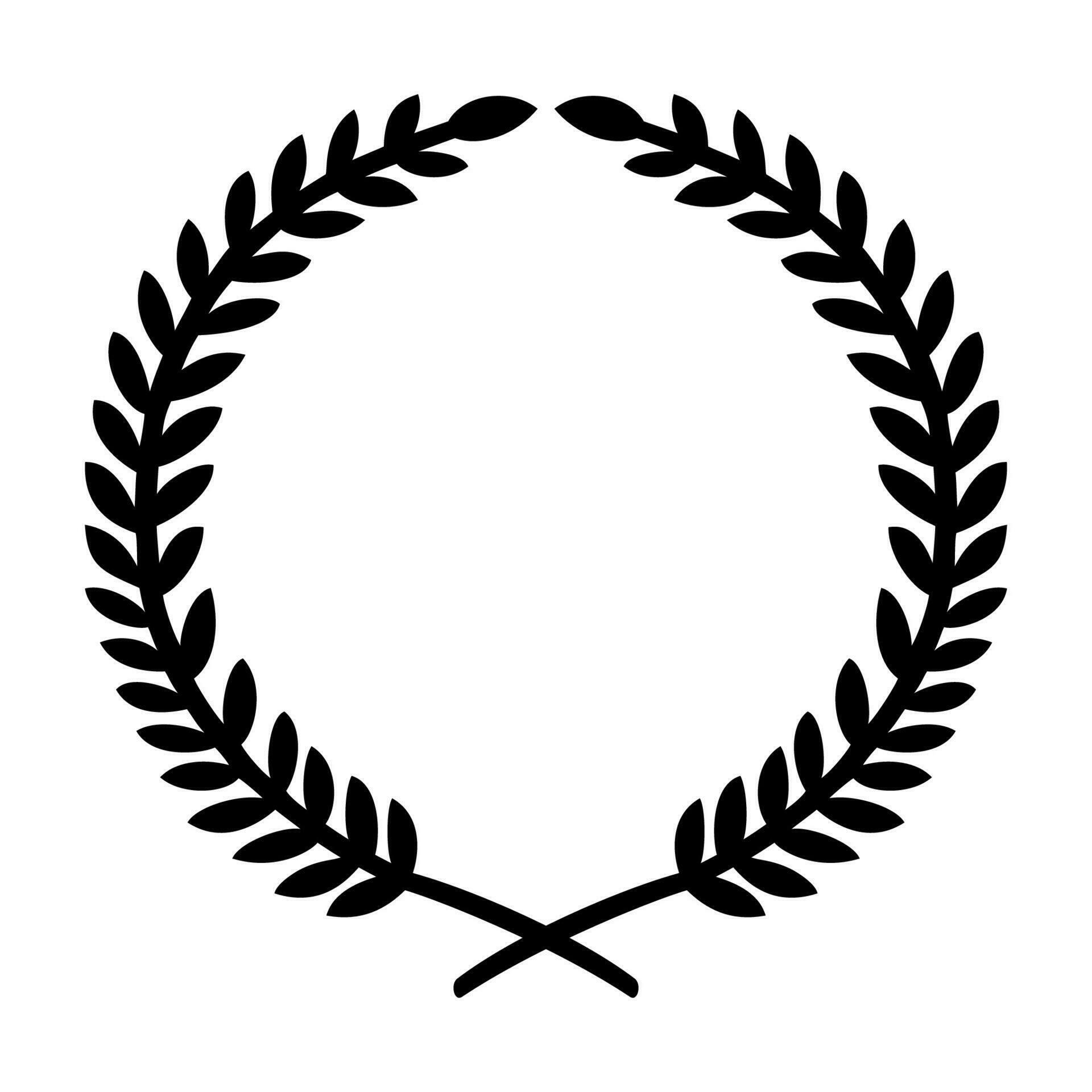 Wreath icon. Laurel wreath icon isolated on white background. Victory ... Wreath icon. Laurel wreath icon isolated on white background. Victory ...