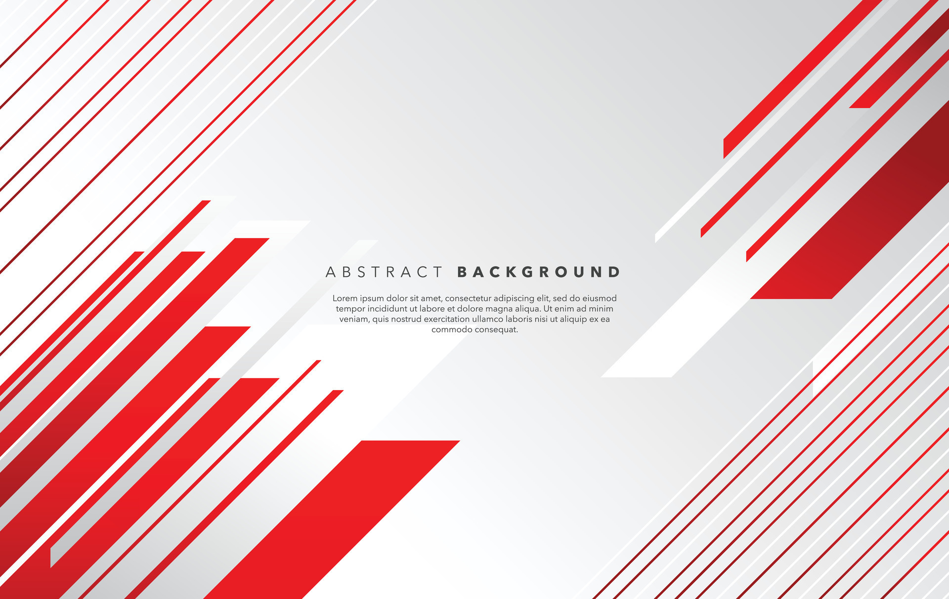 red and white modern abstract background design 35790151 Vector Art at ...