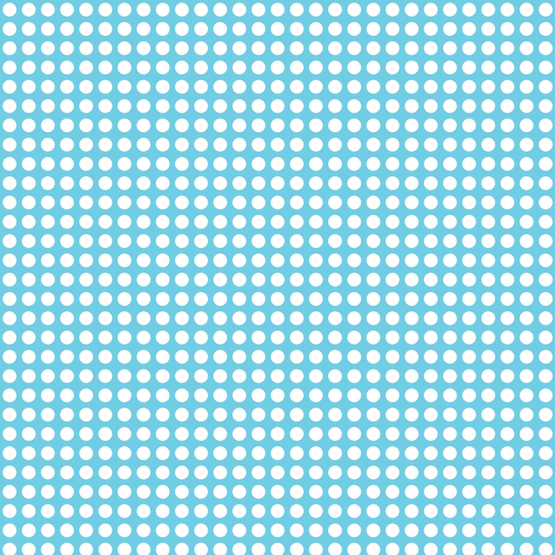 Modern Simple Abstract Seamlees White Color Polka Dot Pattern On Cool Sky Color Background