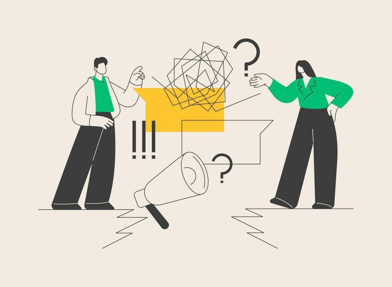 Communication gap abstract concept vector illustration. 35794115 Vector ... Communication gap abstract concept vector illustration. 35794115 Vector ...