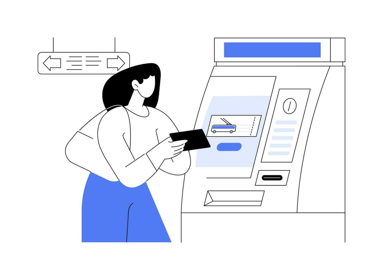 Ticket machine abstract concept vector illustration. 35794484 Vector ...