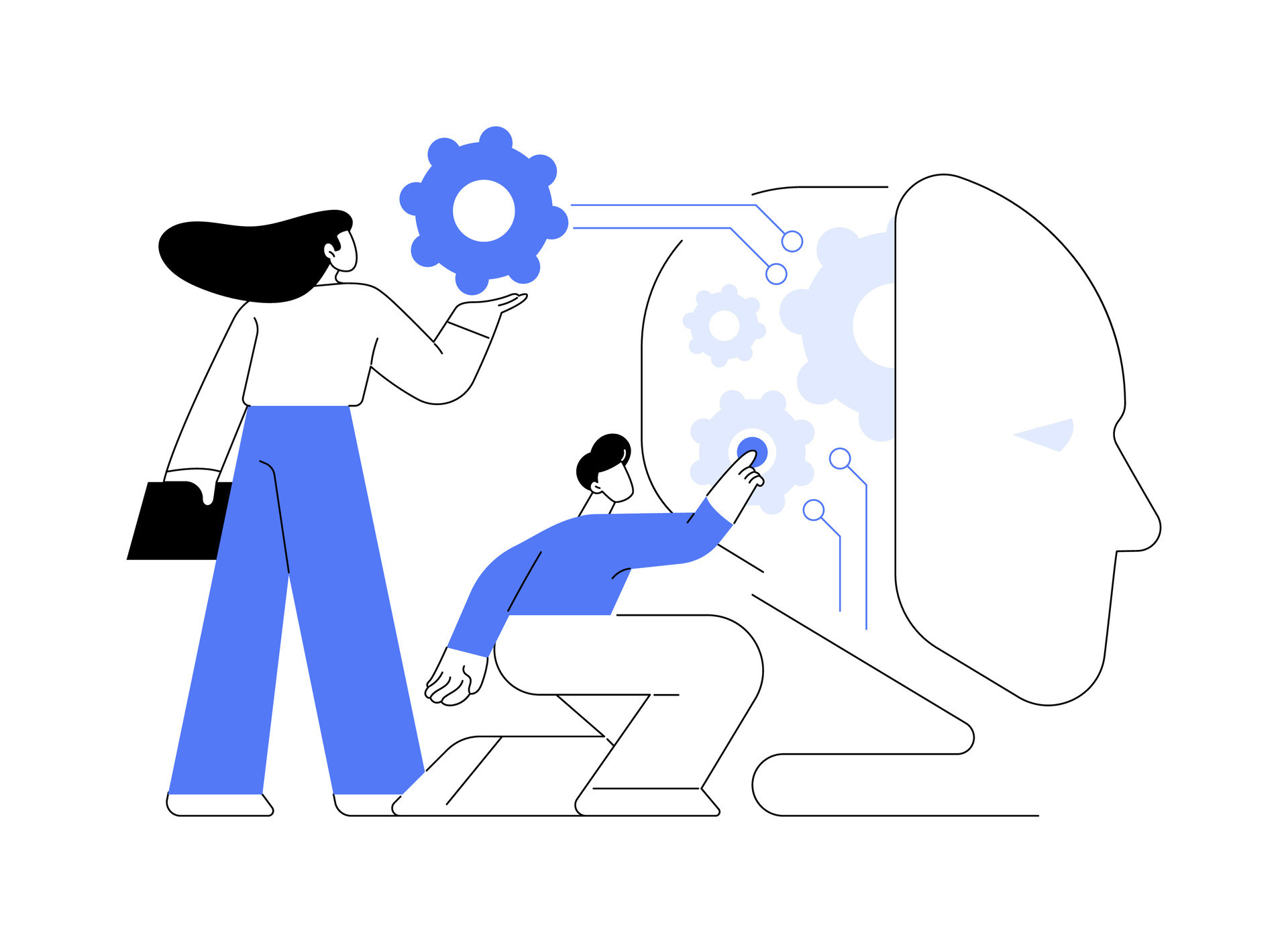 Machine learning isolated cartoon vector illustrations. 35794917 Vector ...