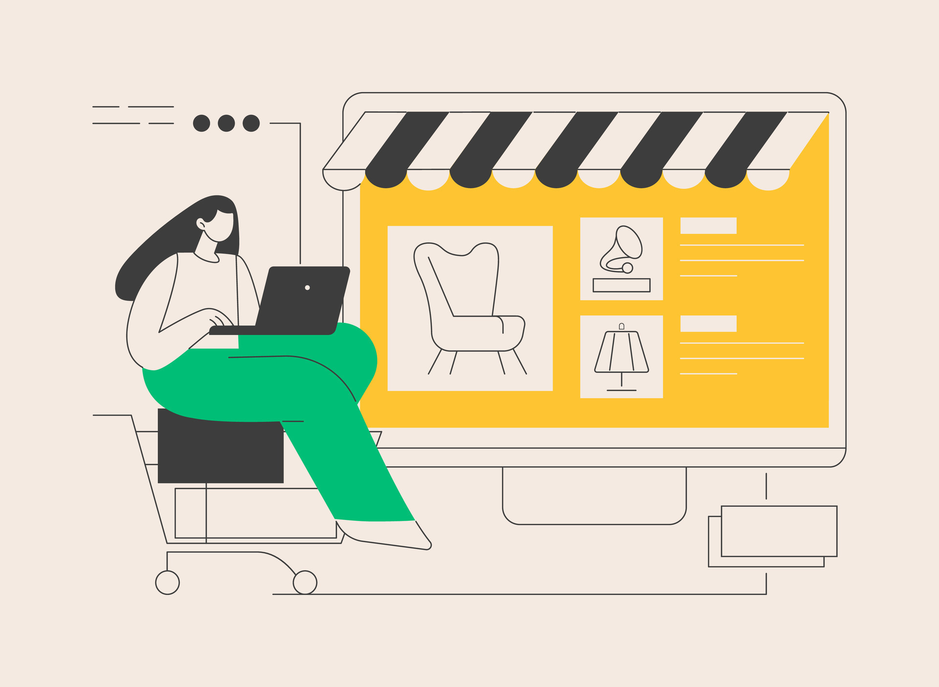 Niche service marketplace abstract concept vector illustration ...