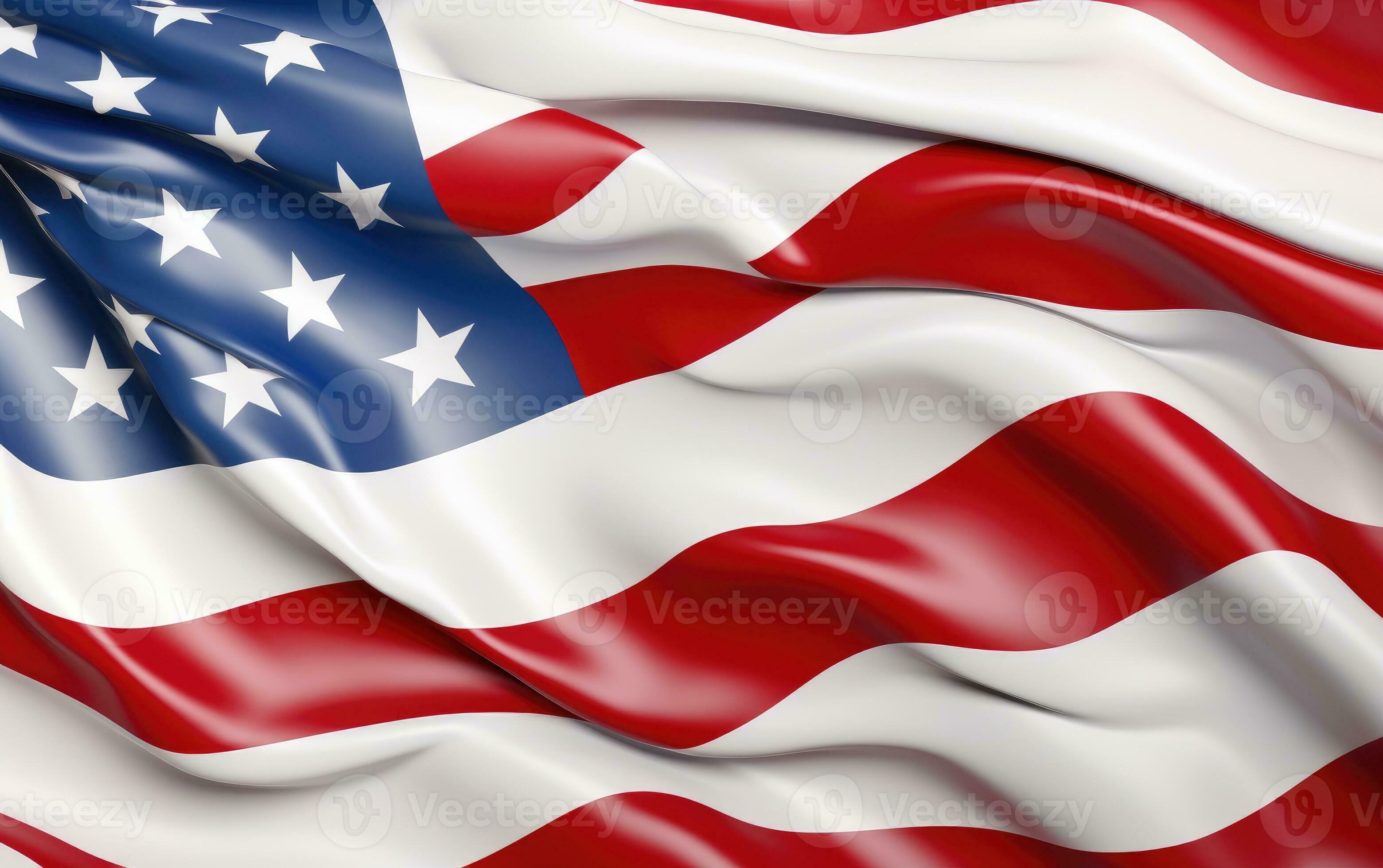 AI Generated American flag. usa flag. 52 States. Stars on the flag ...