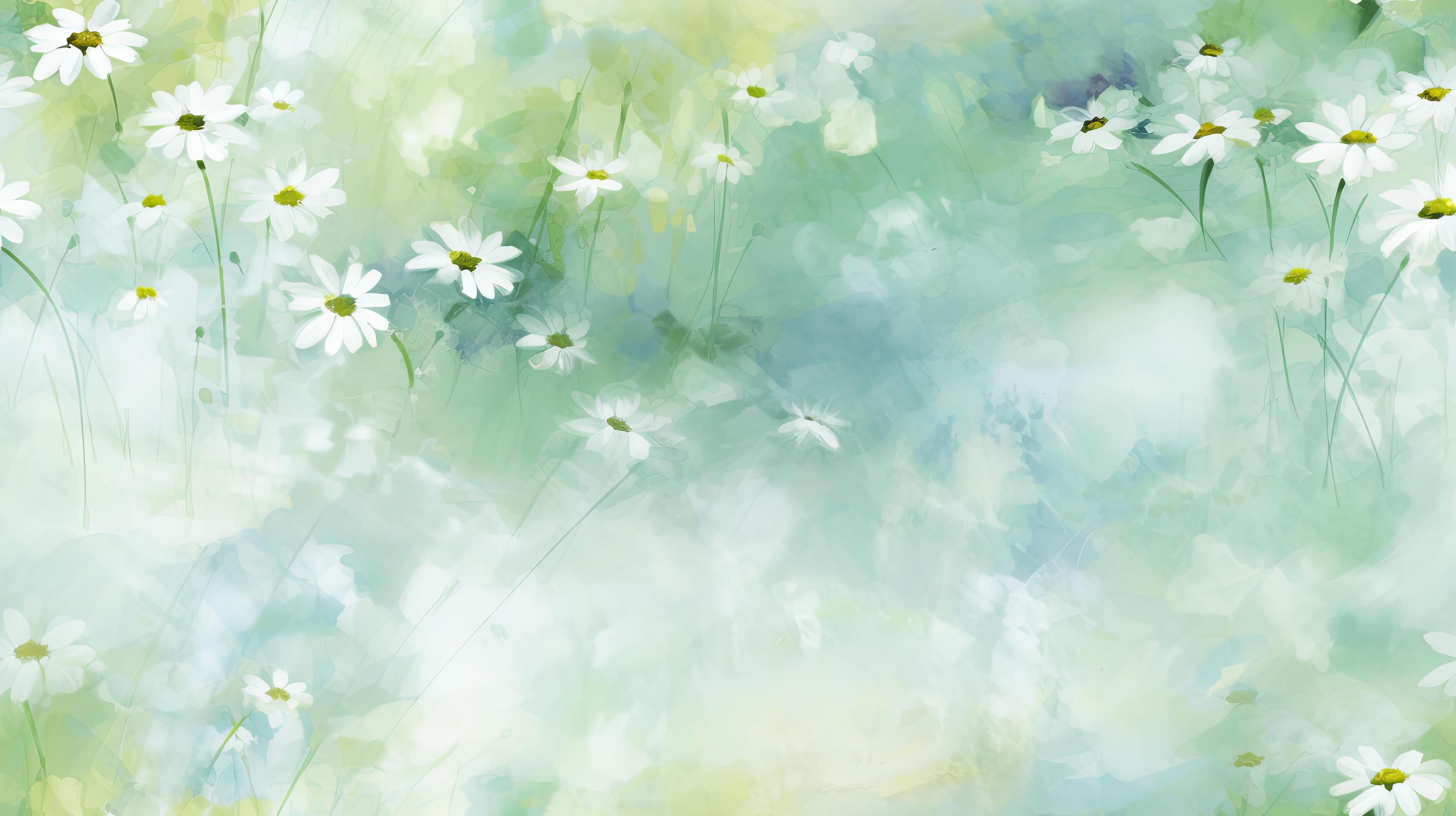 AI generated Watercolor realistic blurred spring background 35805566 ...