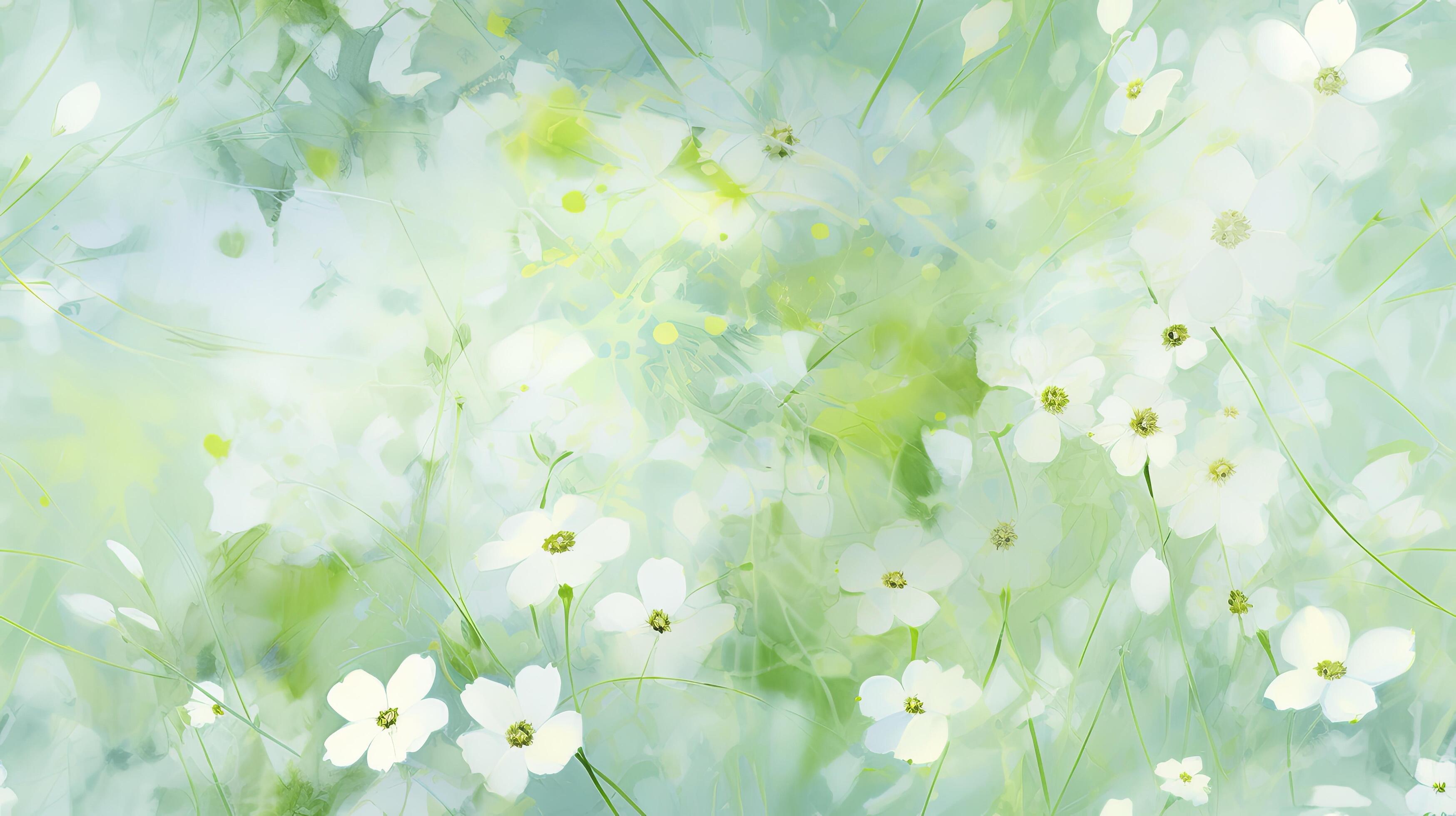 AI generated Watercolor realistic blurred spring background 35805902 ...