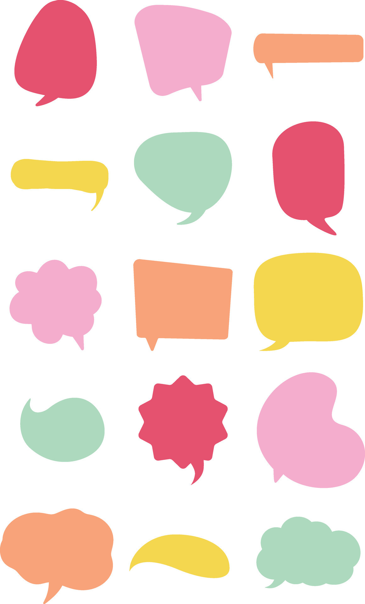 Bubble Chat Elements Set 35806858 Vector Art at Vecteezy