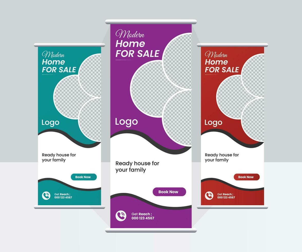 Real estate roll banner design , creative real estate roll up banner ... Real estate roll banner design , creative real estate roll up banner ...