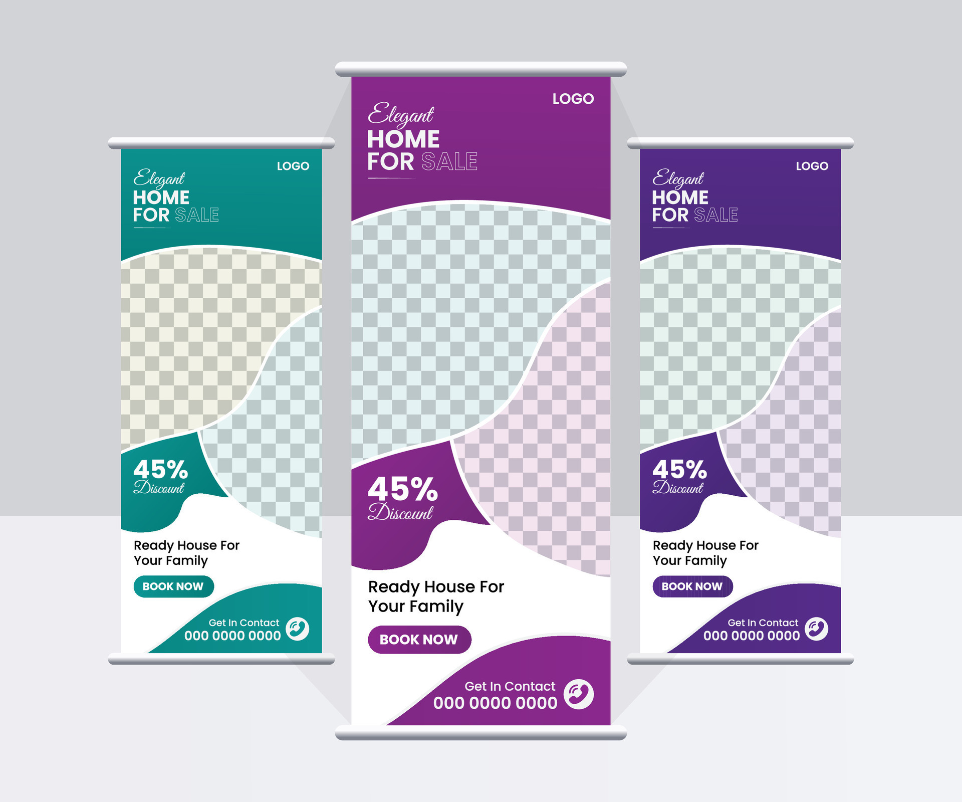 Real estate roll banner design , creative real estate roll up banner ... Real estate roll banner design , creative real estate roll up banner ...
