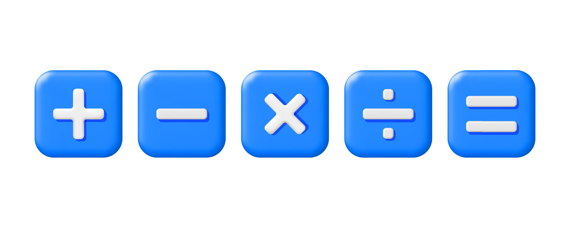 3d Minimal Calculator Isolated 3d Look Mathematics Icon Addition