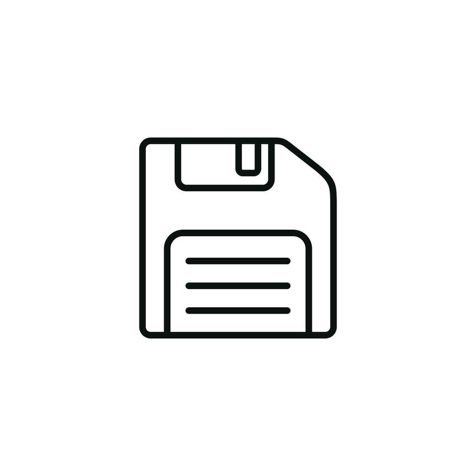 Floppy disk line icon isolated on white background 35819038 Vector Art ... Floppy disk line icon isolated on white background 35819038 Vector Art ...