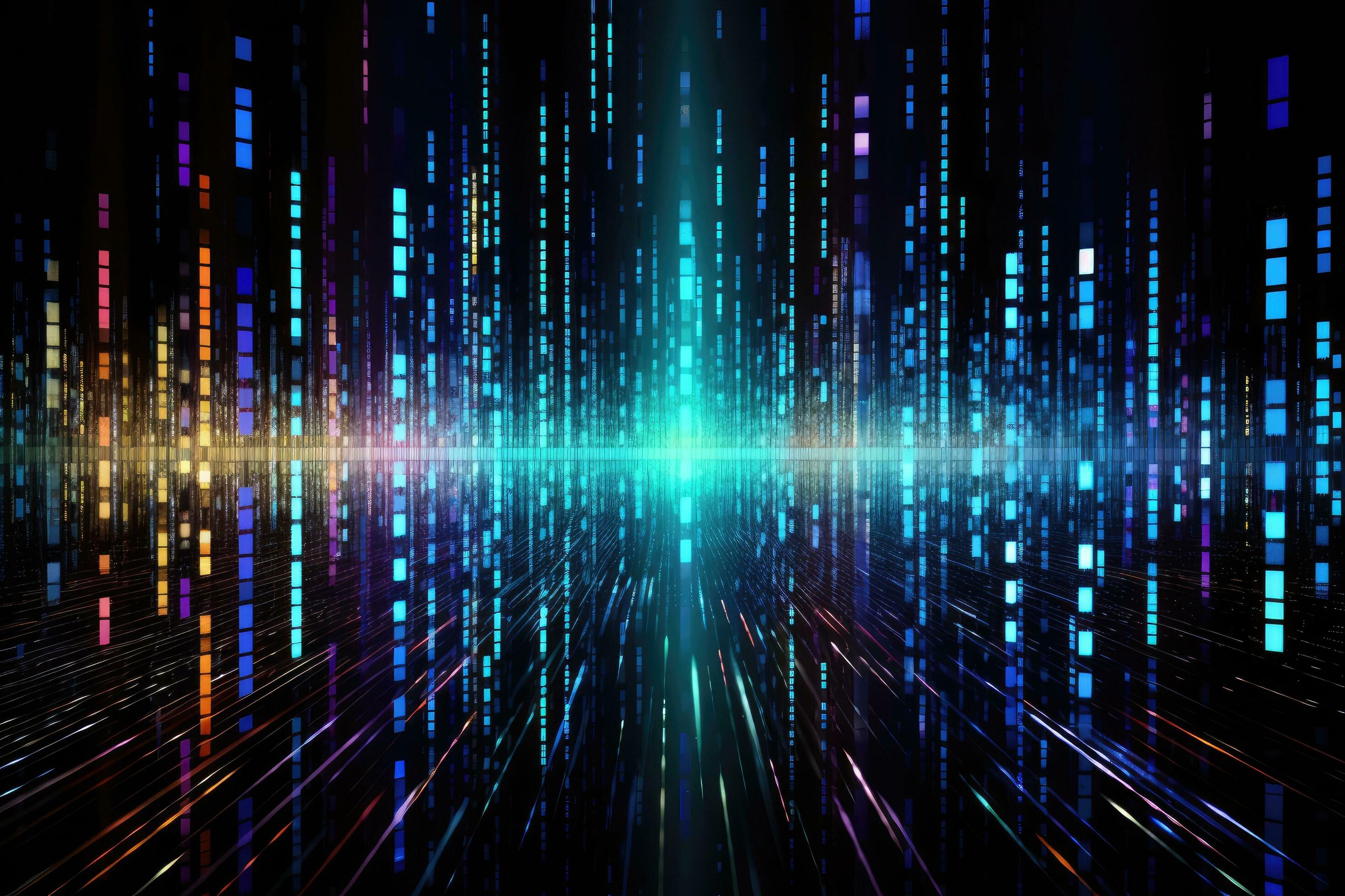 Ai Generated Abstract Technology Background Hi Tech Communication