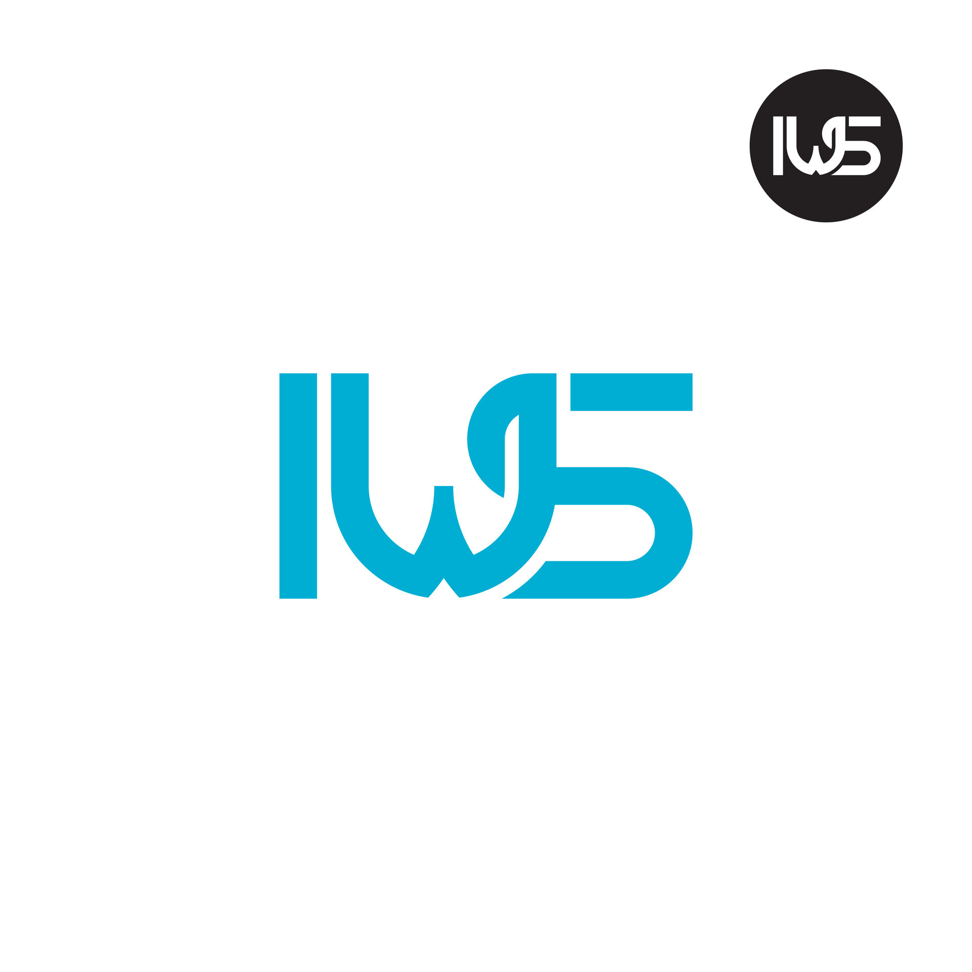 Letter IWS Monogram Logo Design 35825346 Vector Art at Vecteezy