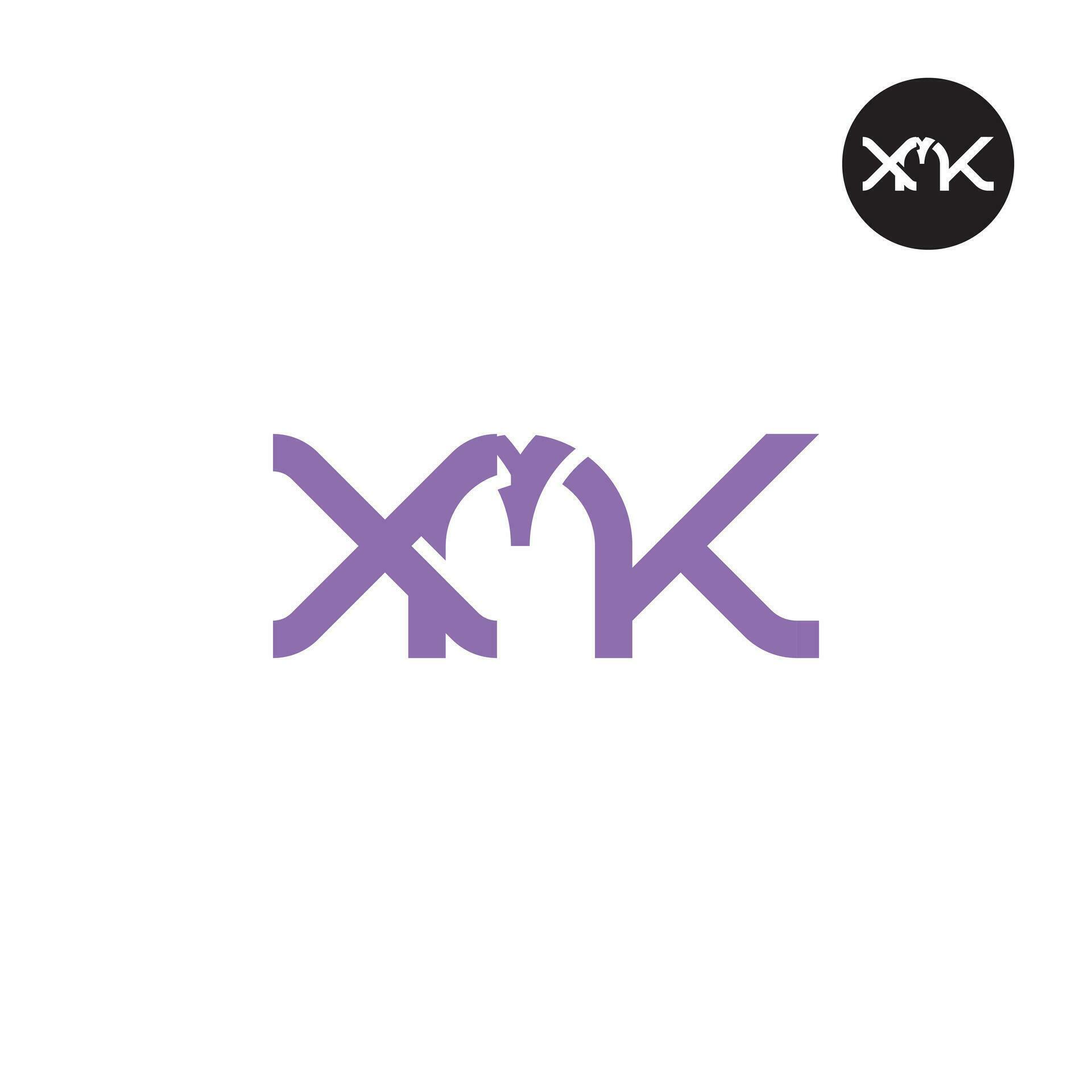 Letter XMK Monogram Logo Design 35825487 Vector Art at Vecteezy
