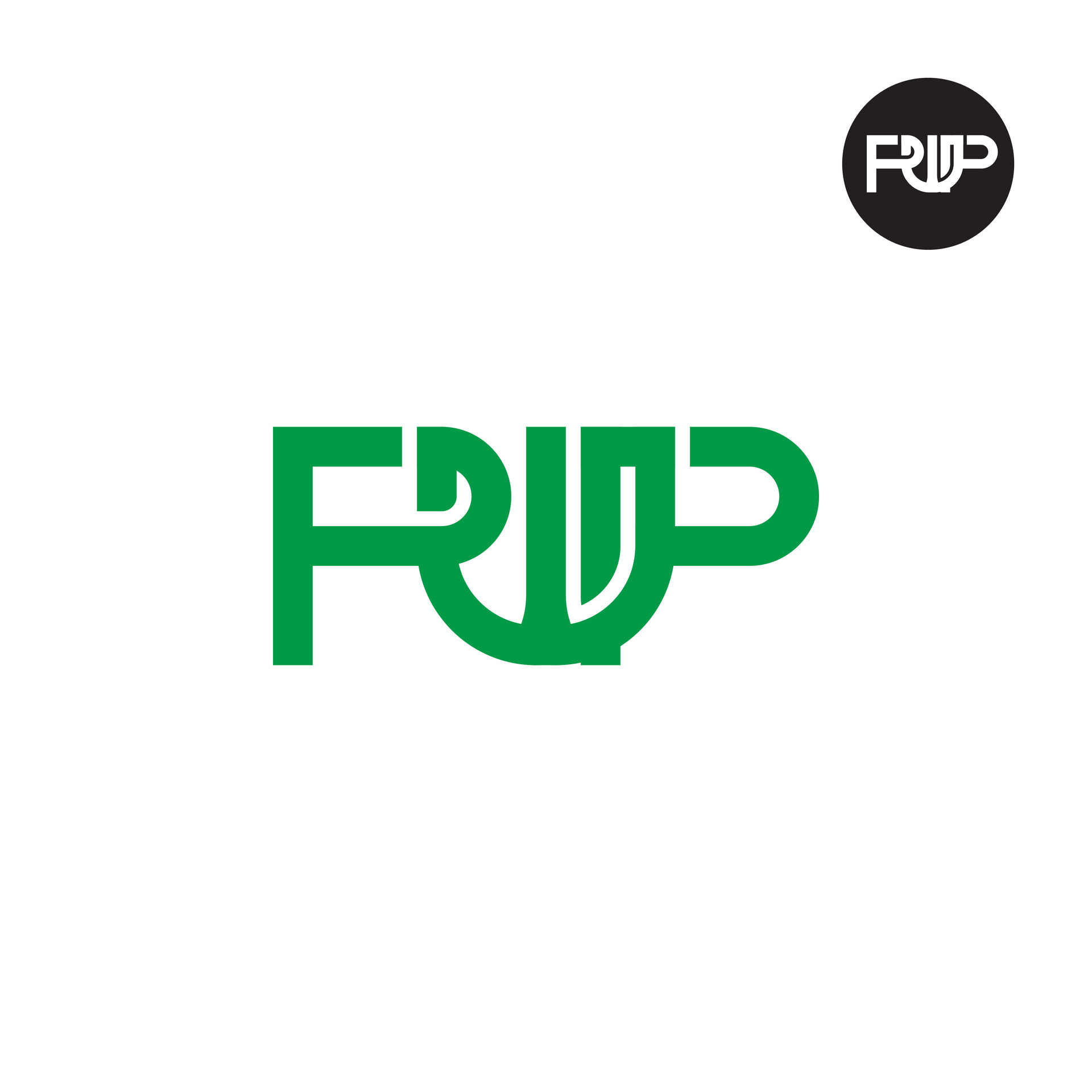 Letter Pwp Monogram Logo Design 35825492 Vector Art At Vecteezy