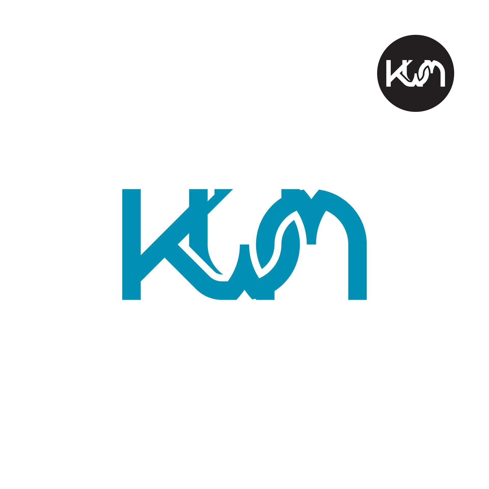 Letter Kwm Monogram Logo Design 35830283 Vector Art At Vecteezy