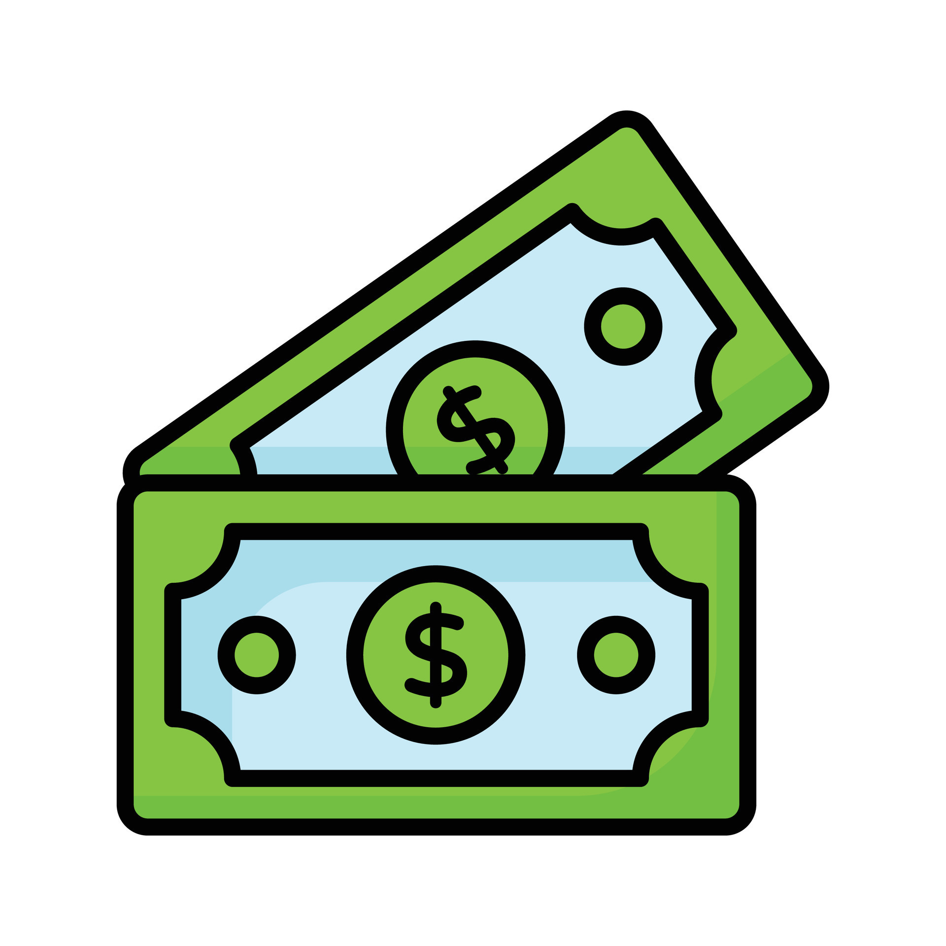An Icon Of Paper Currency In Modern Style Well Designed Vector Of an-icon-of-paper-currency-in-modern-style-well-designed-vector-of