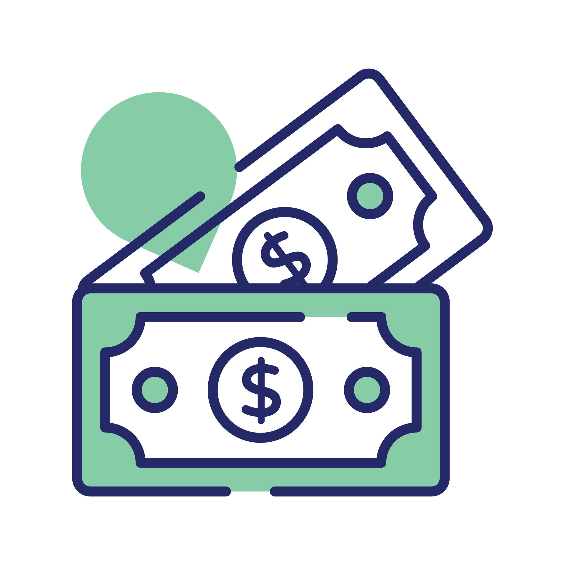An Icon Of Paper Currency In Modern Style Well Designed Vector Of an-icon-of-paper-currency-in-modern-style-well-designed-vector-of