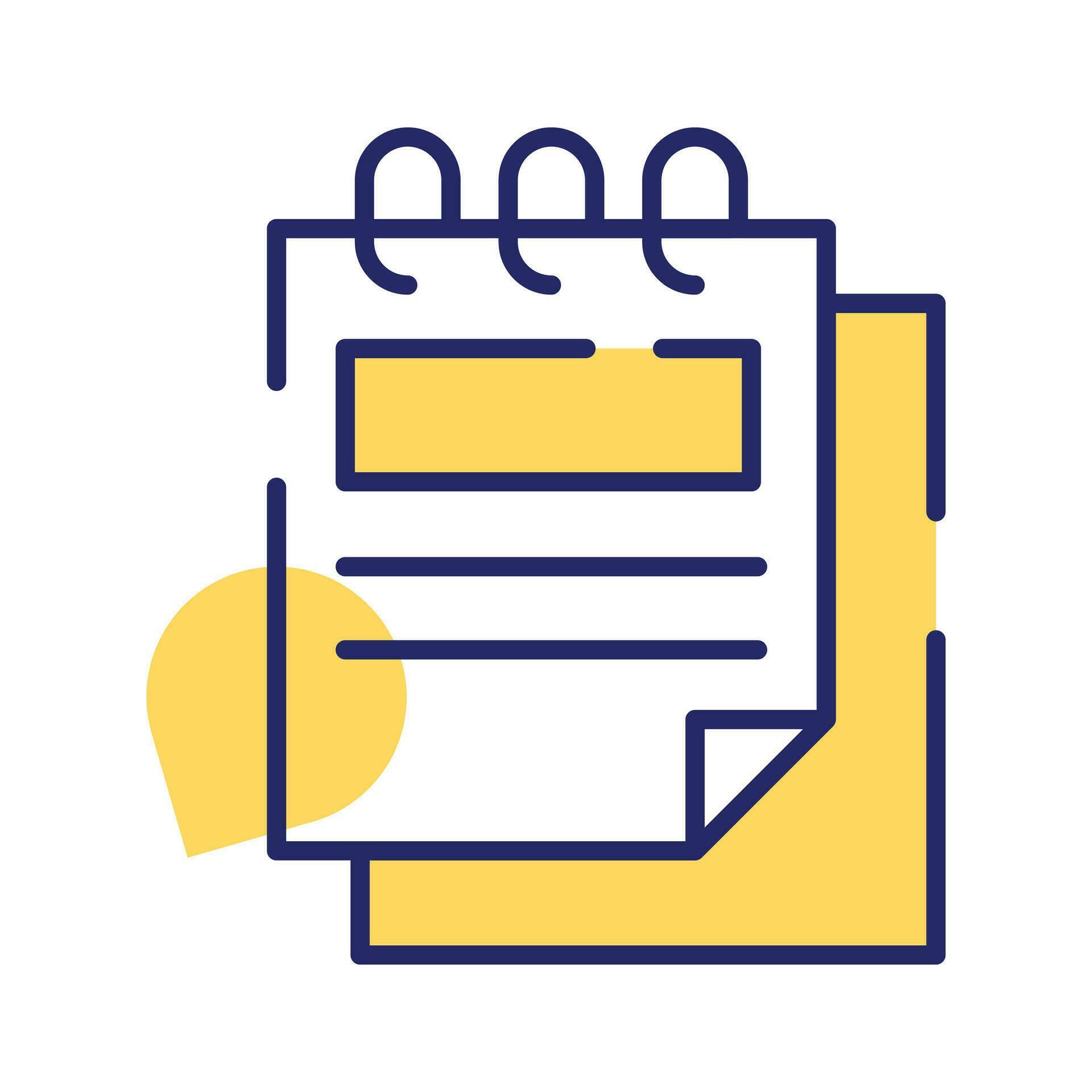 A Design Of Drafting Pad Visually Appealing Vector Of Notepad In
