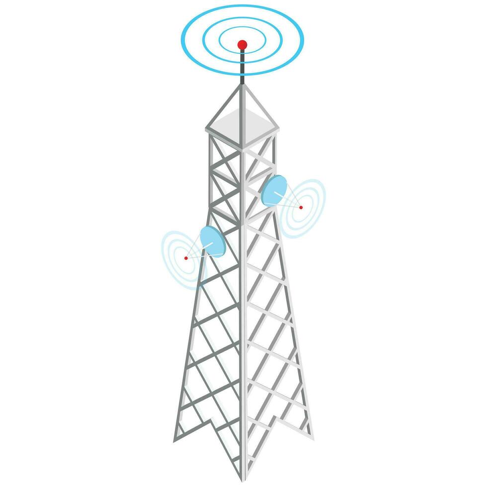 Isometric Telecom Tower 35838671 Vector Art at Vecteezy