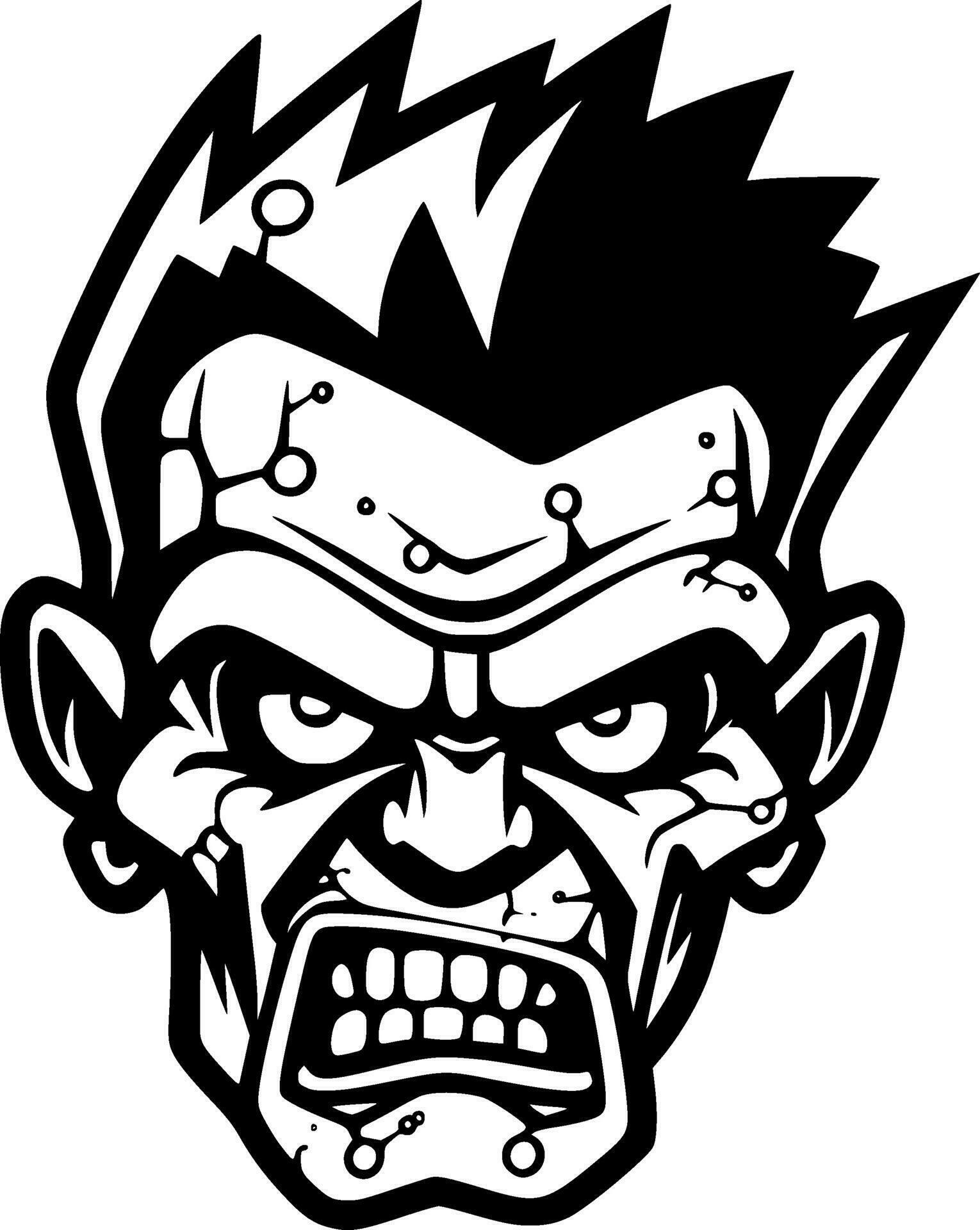 Zombie - Minimalist and Flat Logo - Vector illustration 35840660 Vector ...