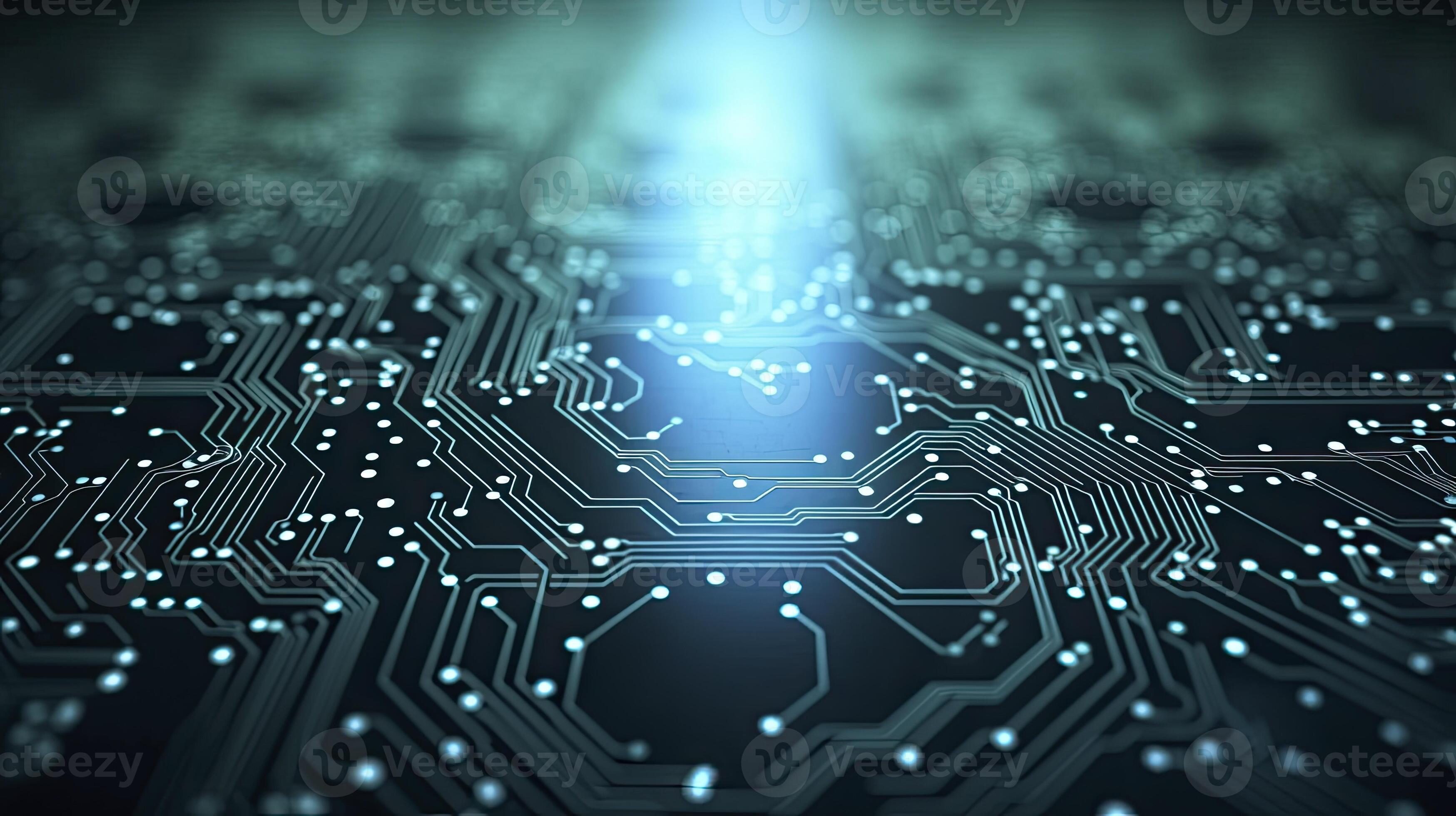 AI generated Circuit Board Background. Computer, Data, Technology ...