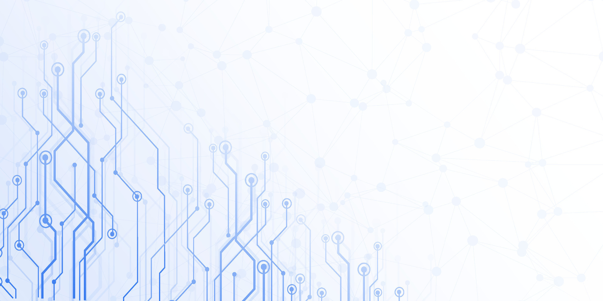 Digital Technology Futuristic Internet Network Connection Blue White Background Cyber Nano