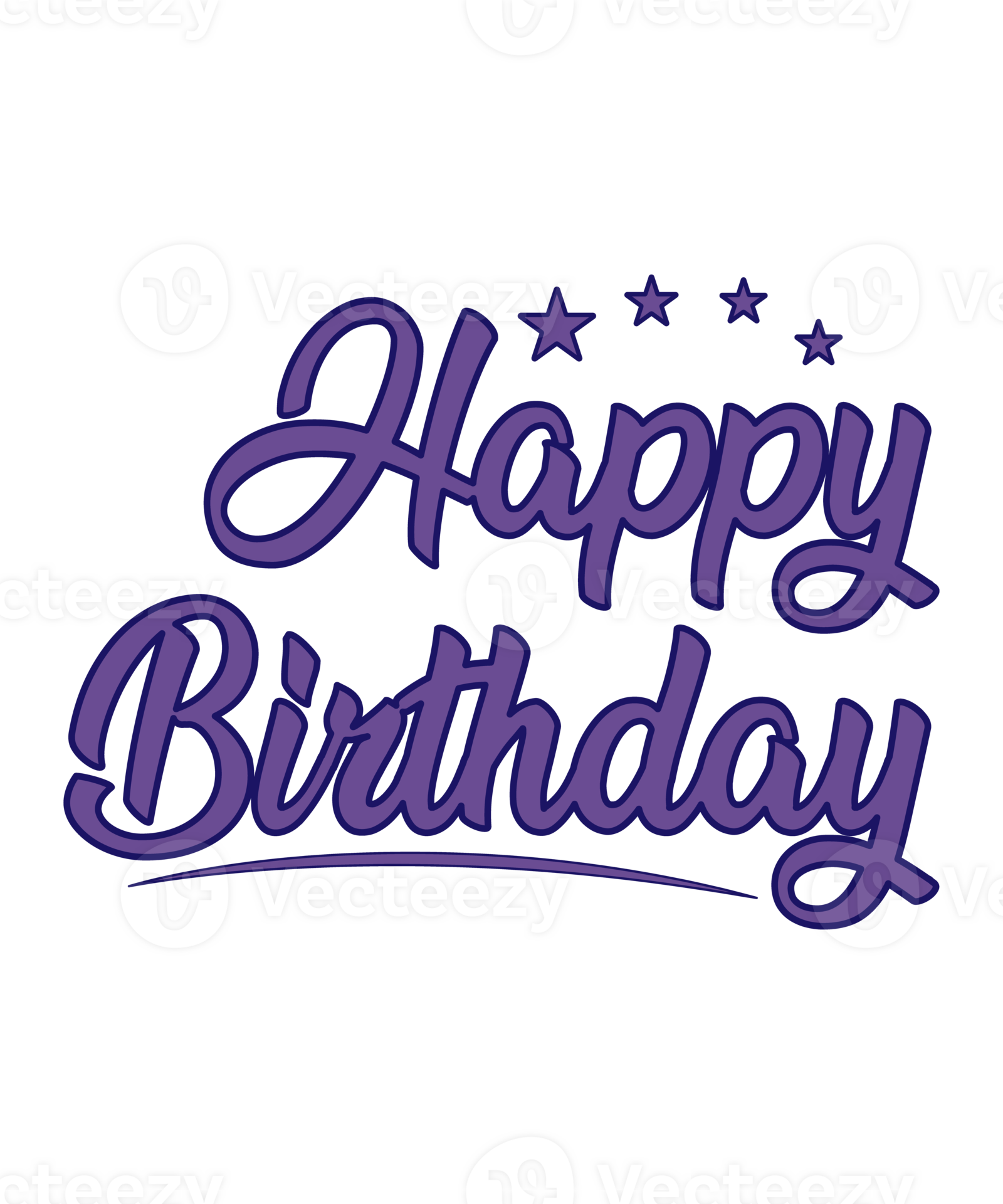 Happy Birthday Text Illustration 35846072 Png