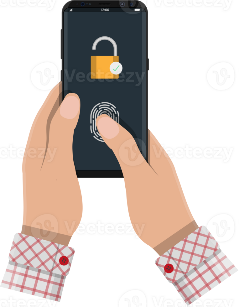 Locked smartphone with padlock and fingerprint 35856506 PNG Locked smartphone with padlock and fingerprint 35856506 PNG