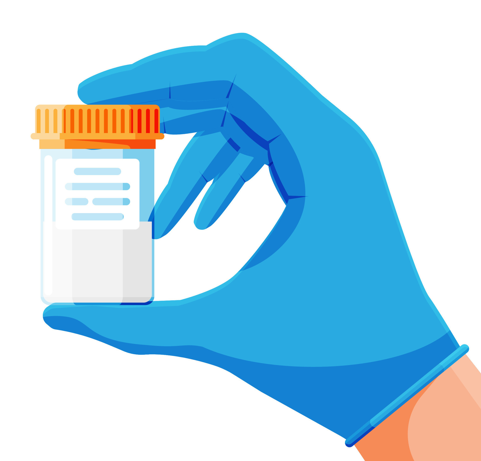 Semen Test Tube In Hand Isolated Medical Sample In Glass Tube Laboratory Container With Sperm