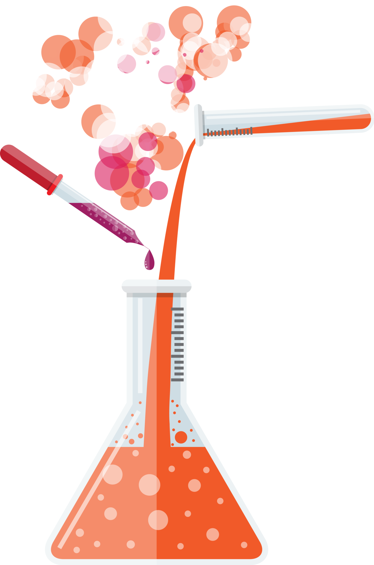 Chemical reaction in glass tube 35857716 PNG