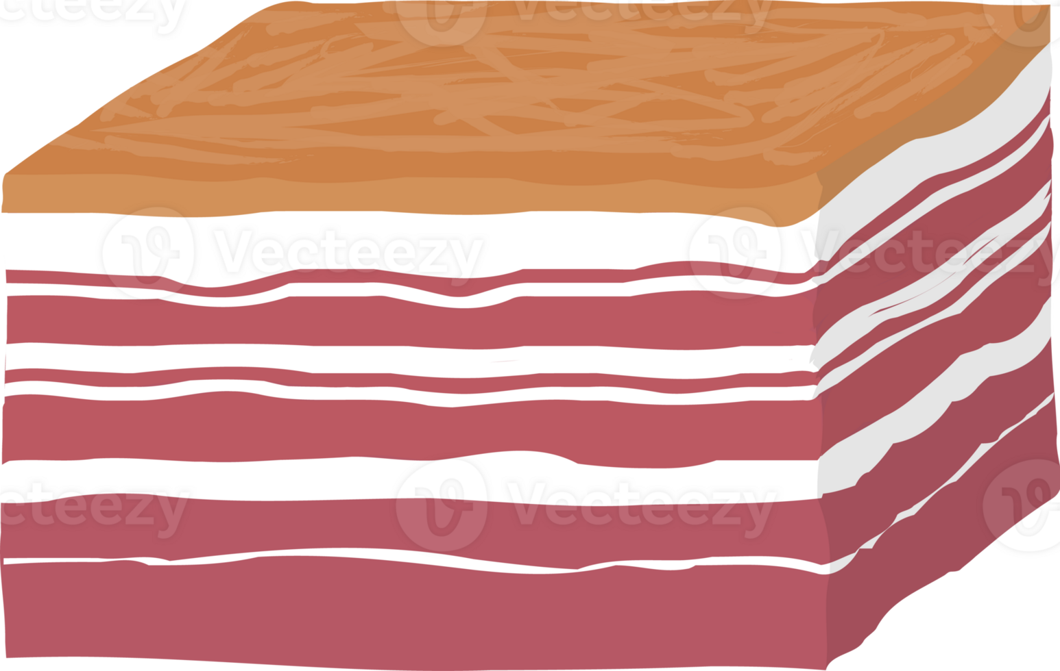 Smoked Piece Of Lard Bacon 35857910 Png