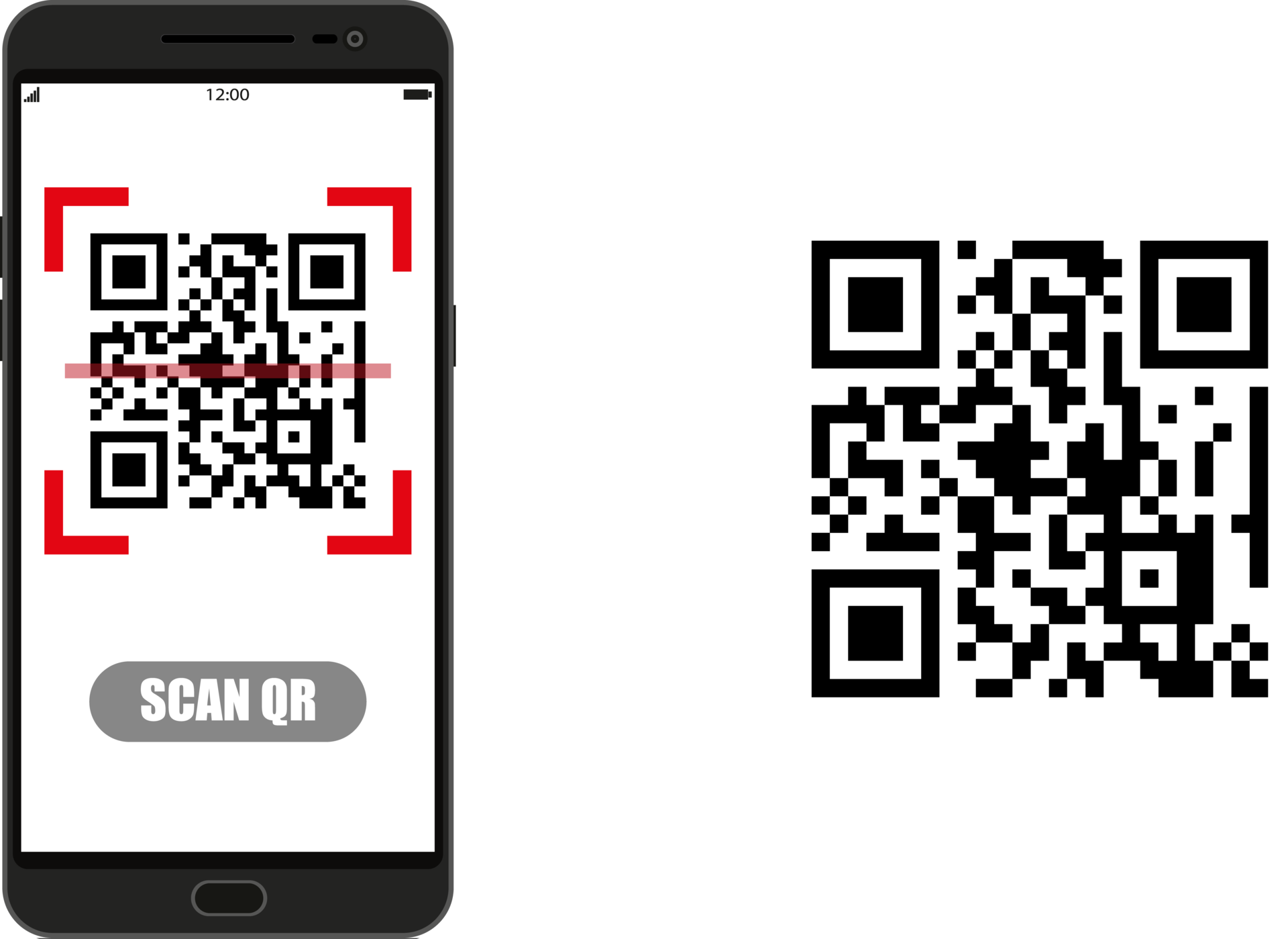 Qr Code Scanning By Mobile Phone 35858037 Png