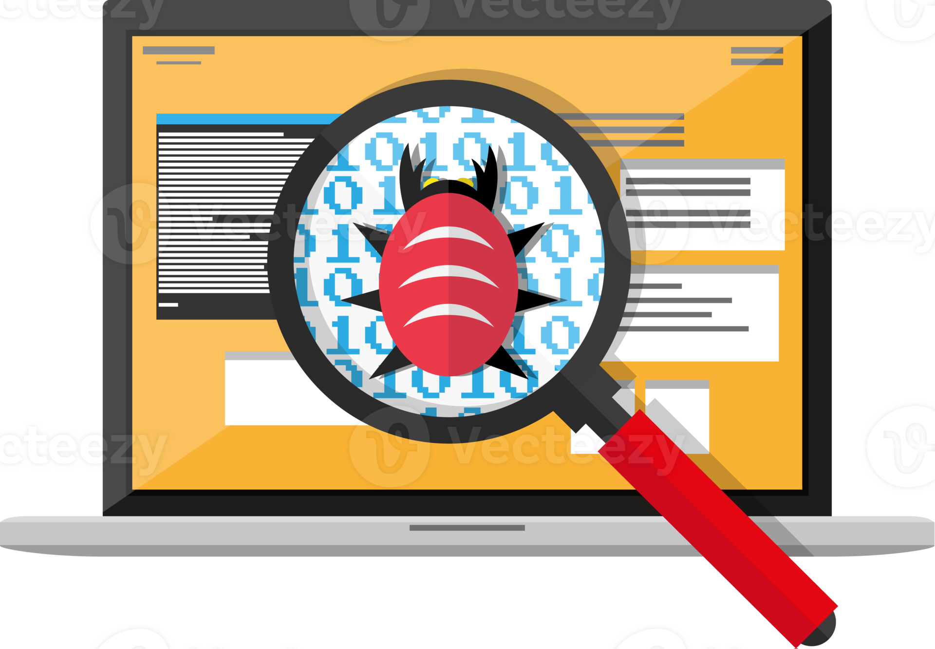 Bug And Virus In The Programming Code 35858049 Png