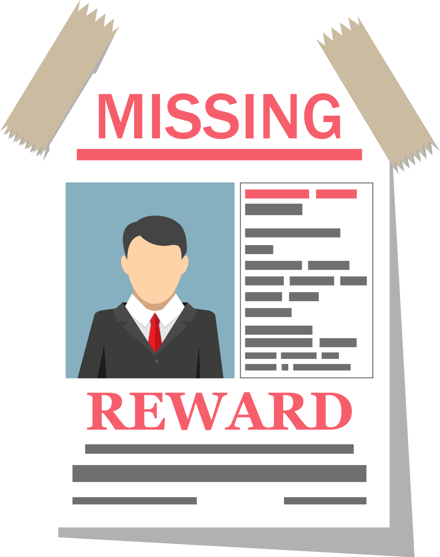 Wanted Man Paper Poster 35858124 PNG wanted-man-paper-poster-35858124-png