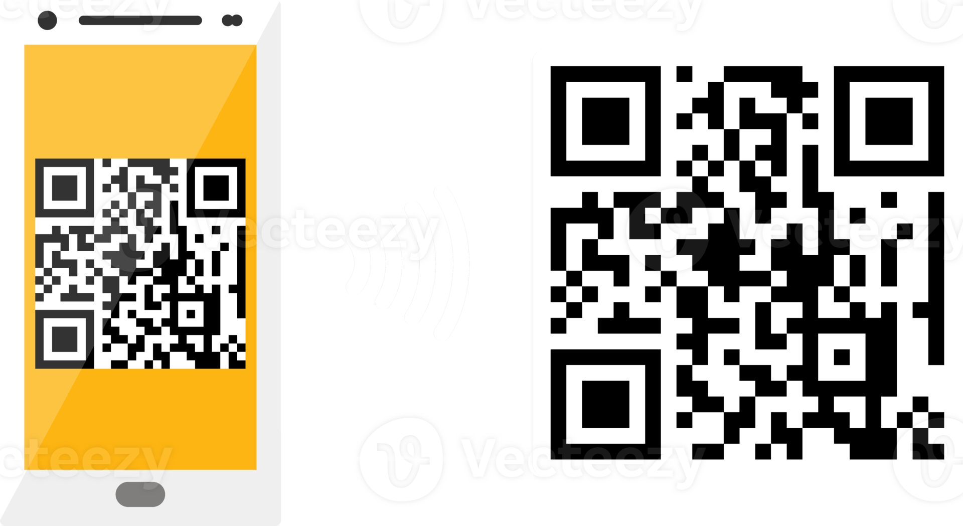 Qr Code Scanning By Mobile Phone 35858601 Png