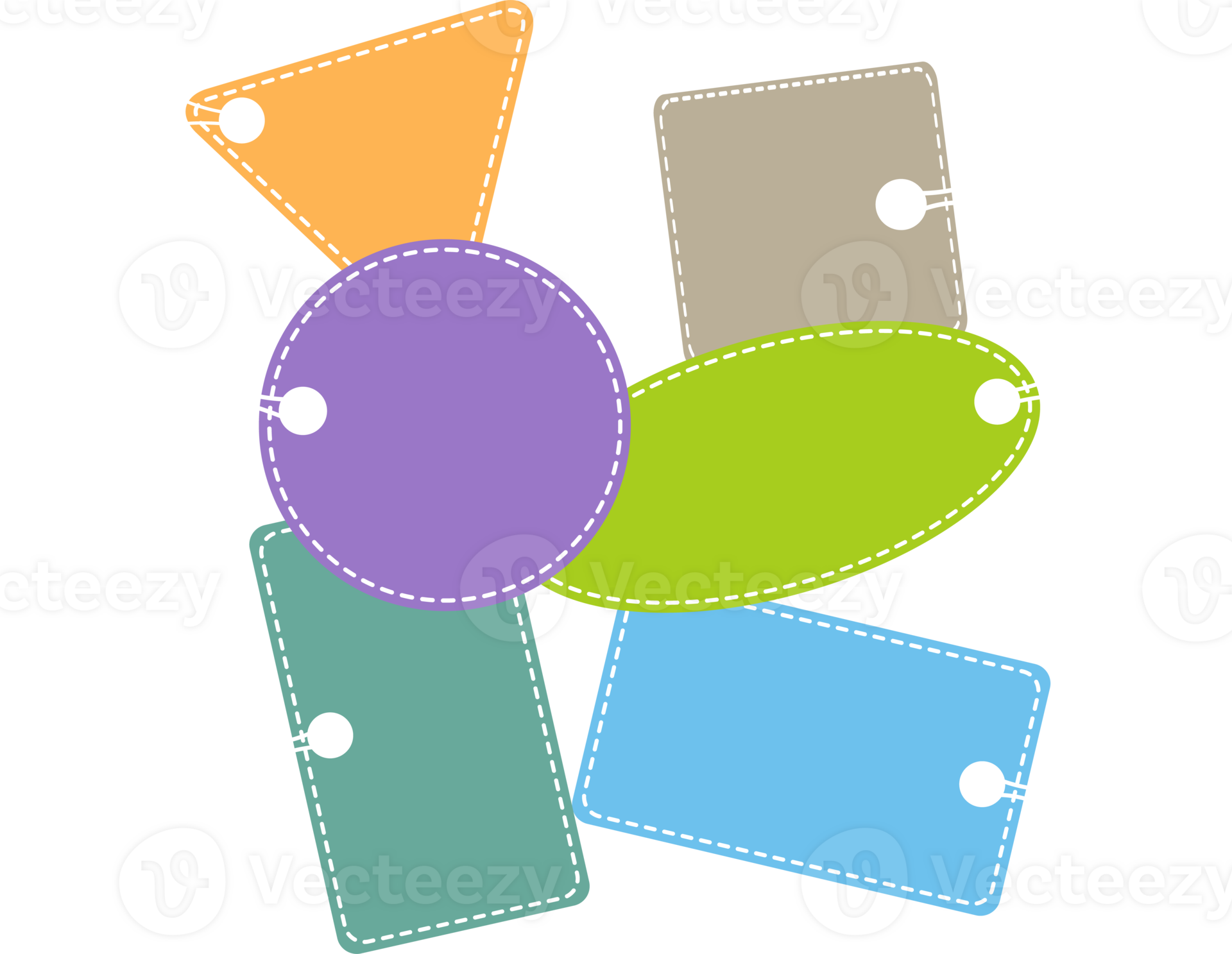 Empty retro colorful labels with strings 35861446 PNG Empty retro colorful labels with strings 35861446 PNG
