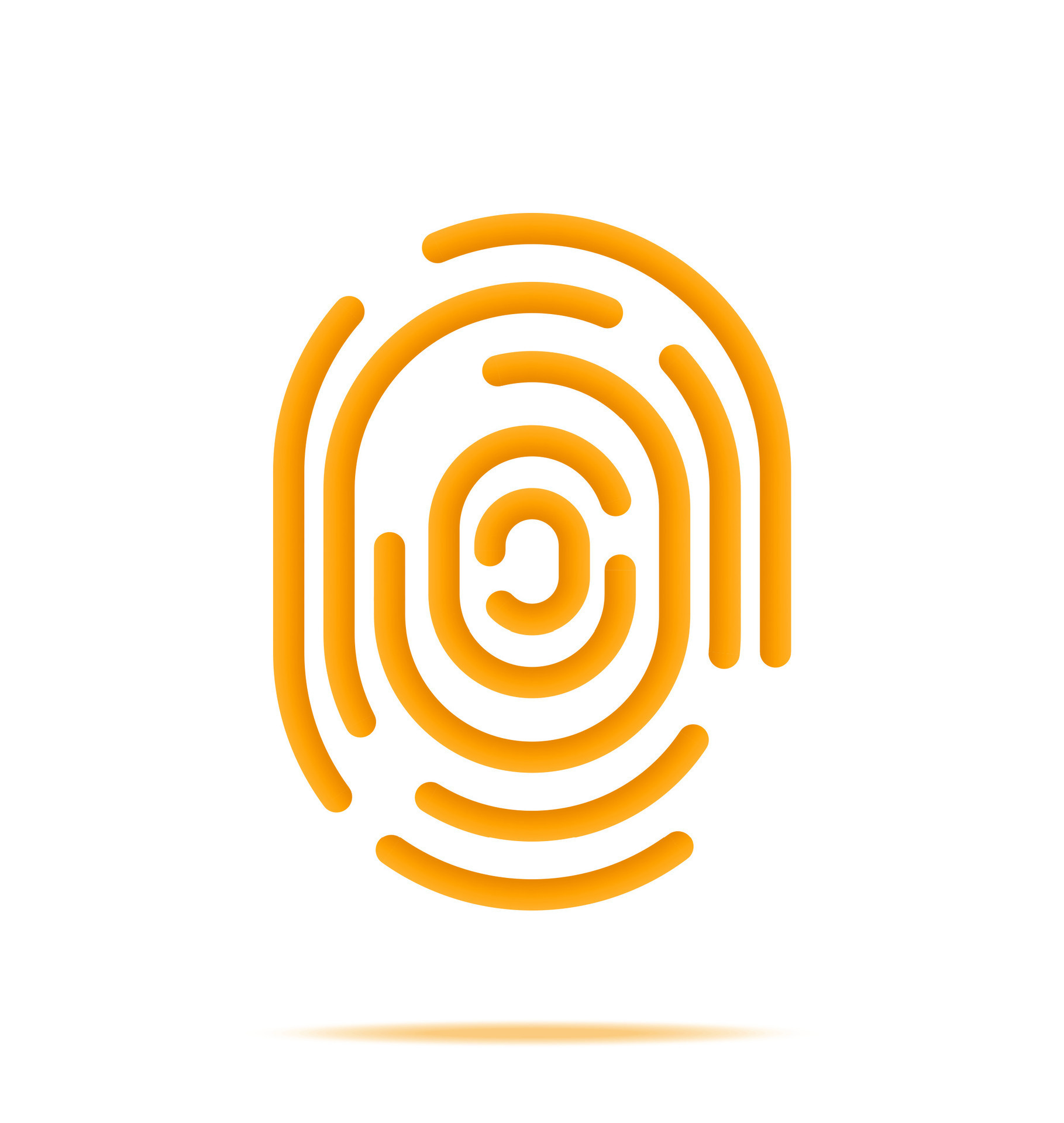 3d Fingerprint Icon Isolated Render Finger Print Symbol Identification And Authorization