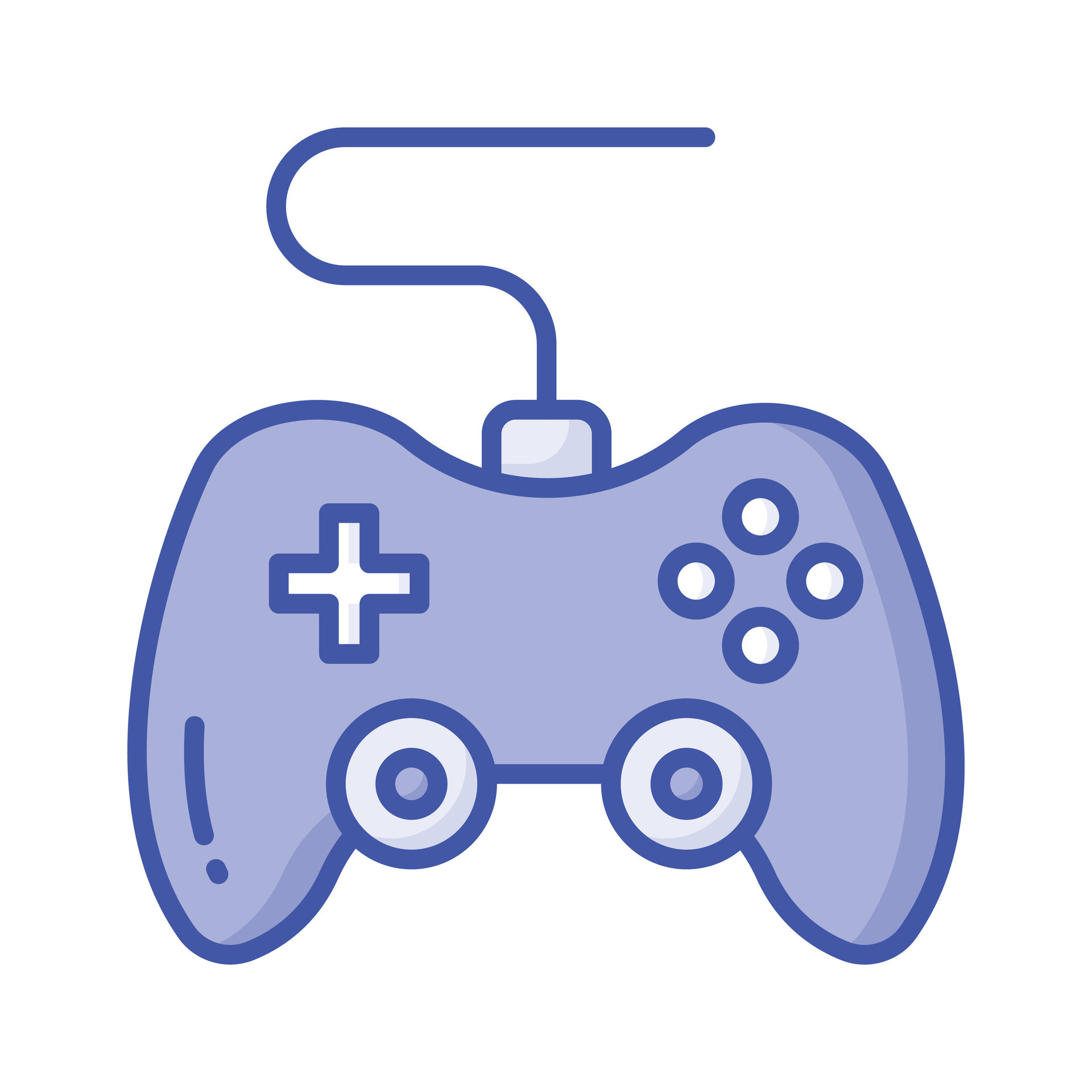 Game console or game controller, computer gaming, gamepad vector, icon ...