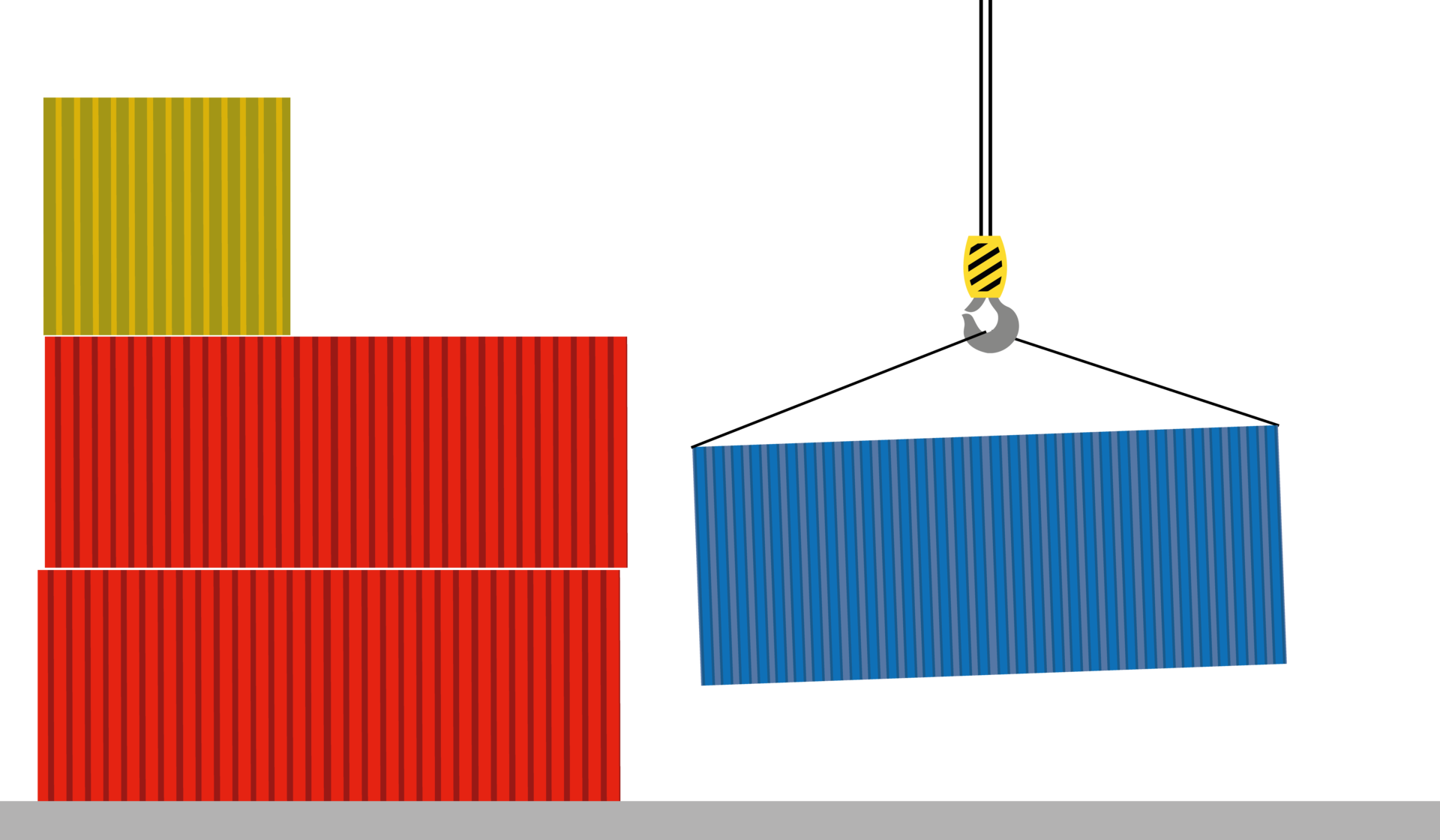 Cargo Container Set Isolated Colorful Box From Different Sides Collection Freight Shipping