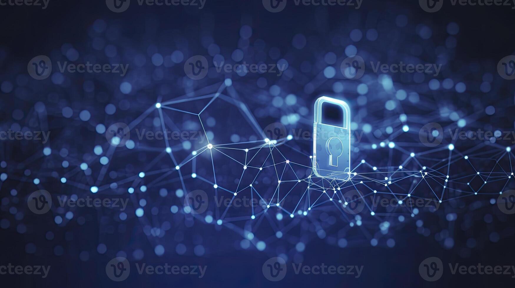 Ai Generated Abstract Concepts Of Cybersecurity Technology And Digital Data Protection Ai