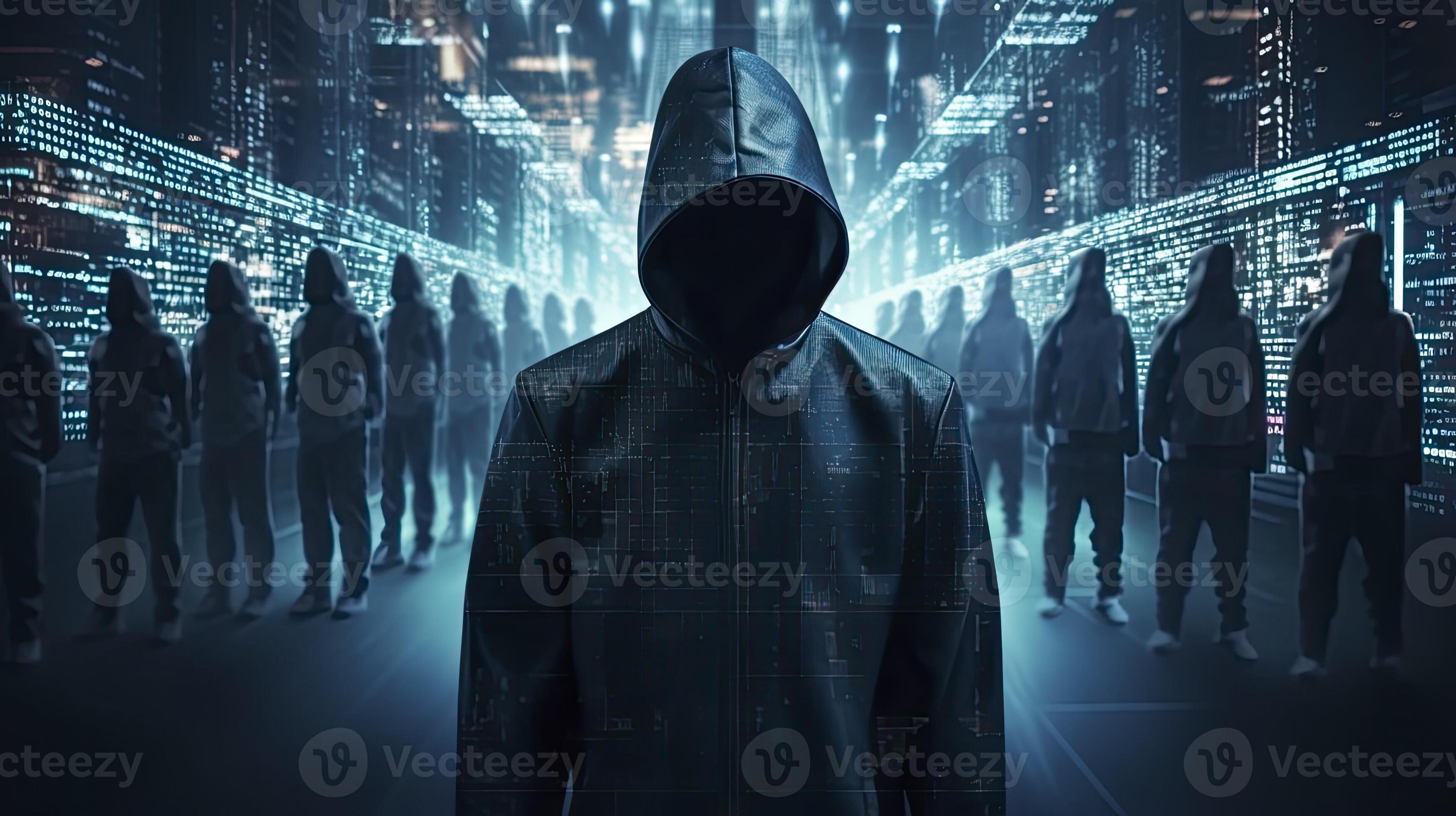 AI generated Unveiling the Anonymous Hacker. Digital Intrigue ...